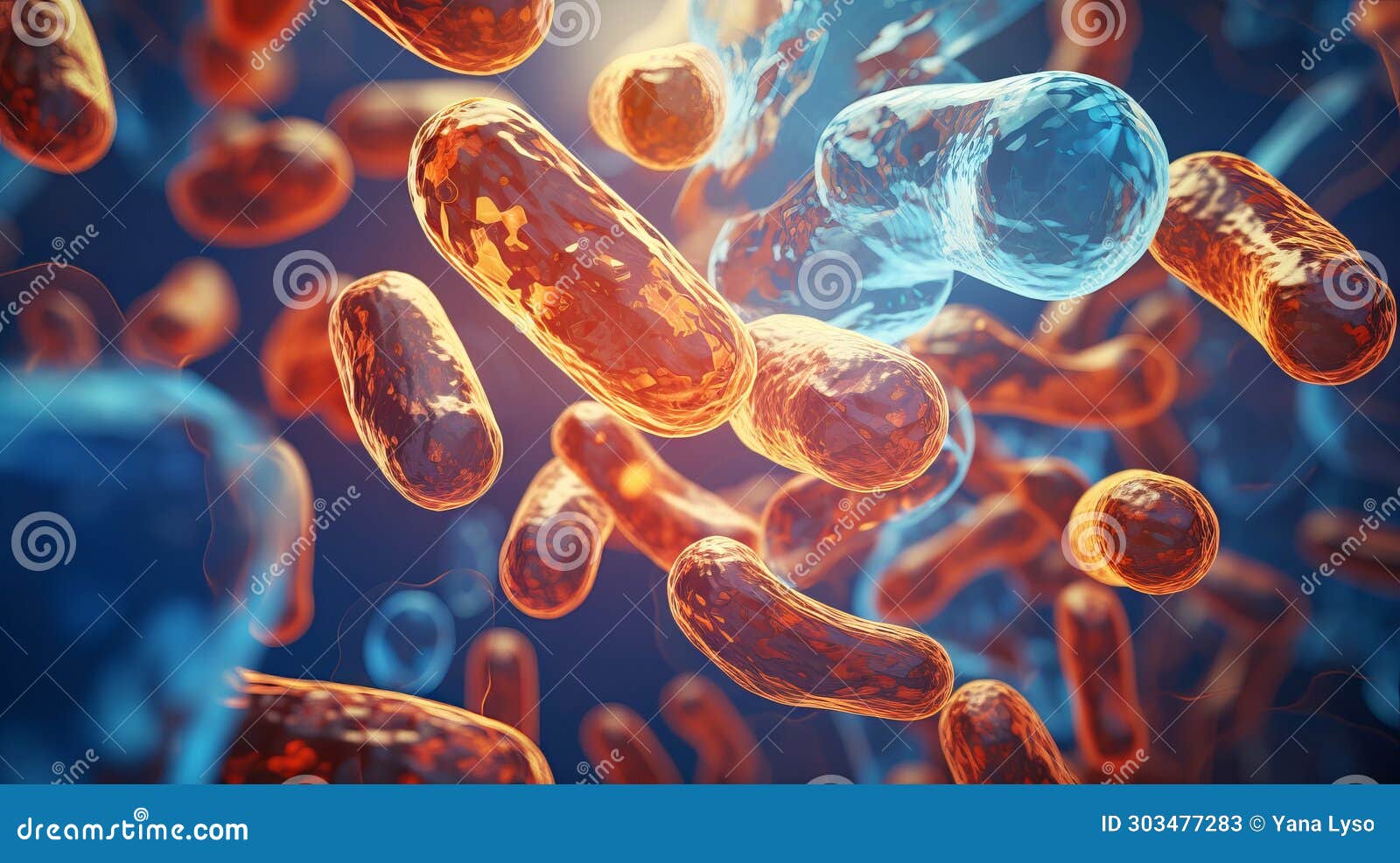 Mitochondria within a Cell. the Image Displays a Close-up View with ...