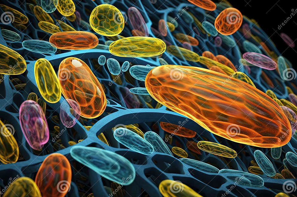 Mitochondria the Powerhouse of the Cell. Generative AI Stock ...