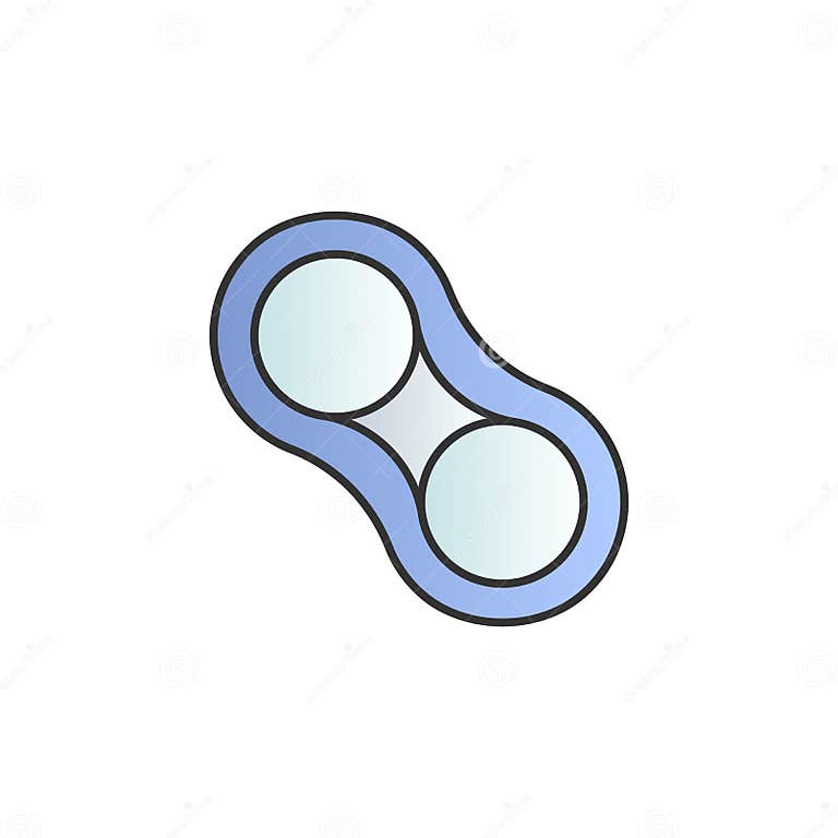 Mitosis Color Gradient Vector Icon Stock Illustration - Illustration of nucleus, microbiology ...