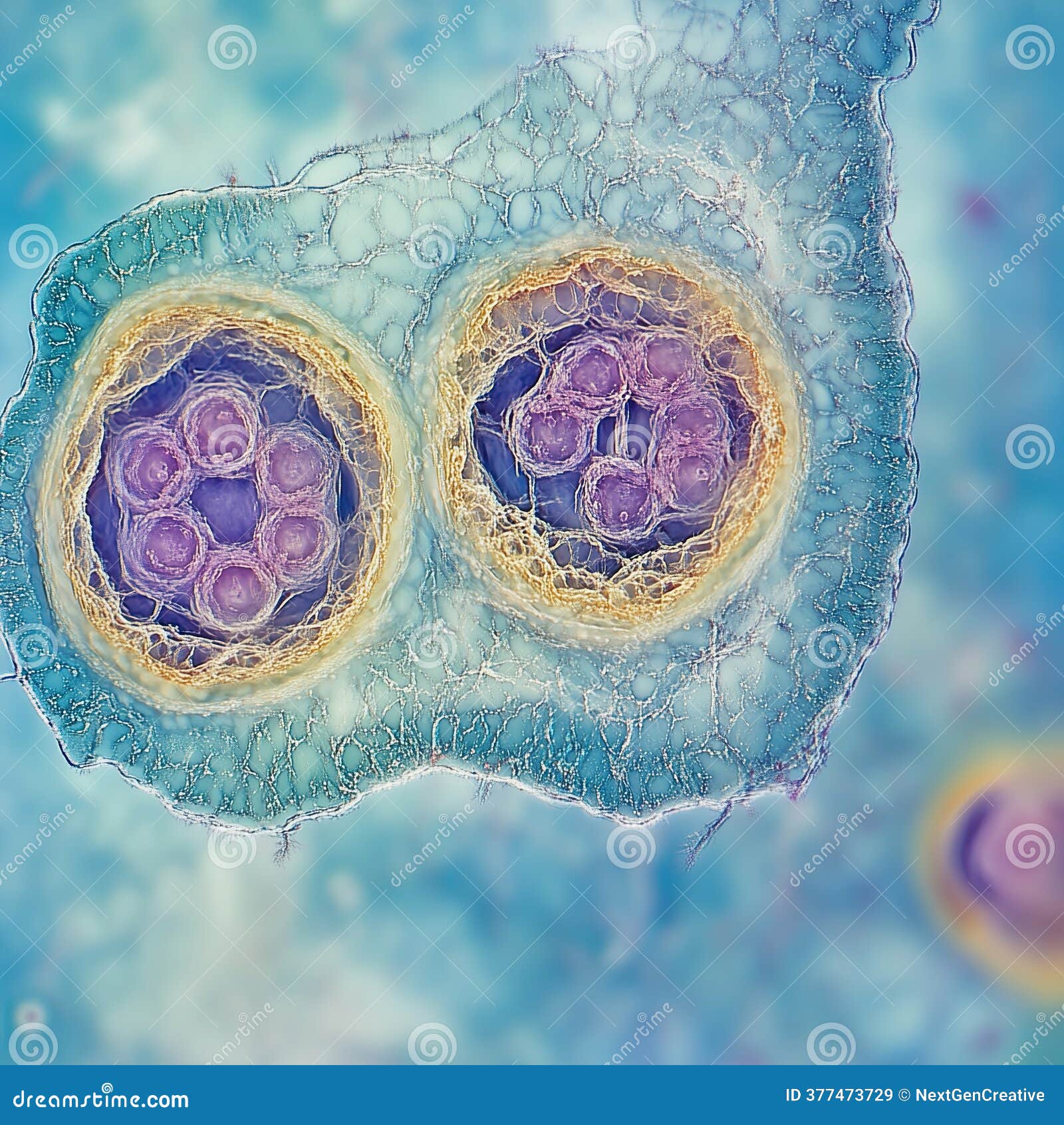Mitosis In Root Meristem – Light Micrograph Of Onion Cells Stock Image ...