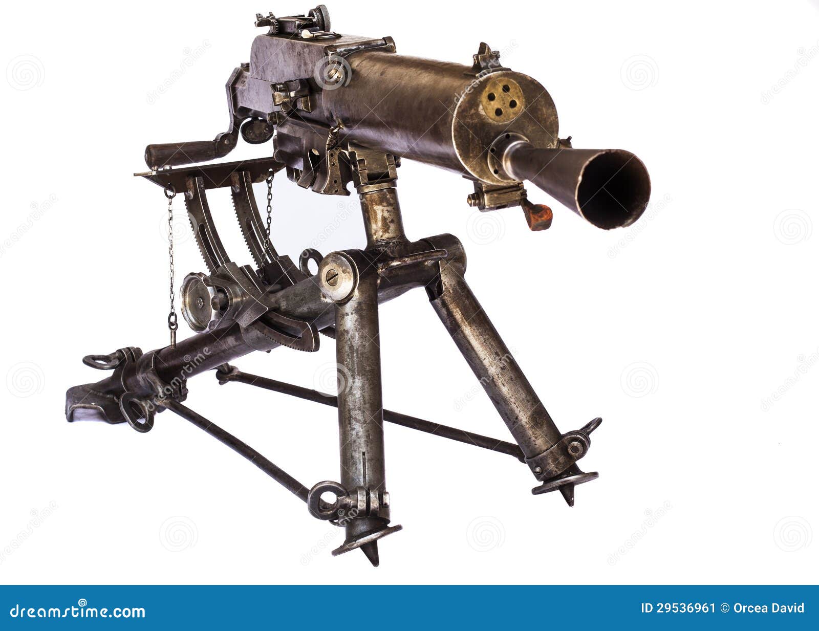 Mitragliatrice di WWI immagine stock. Immagine di militare - 29536961