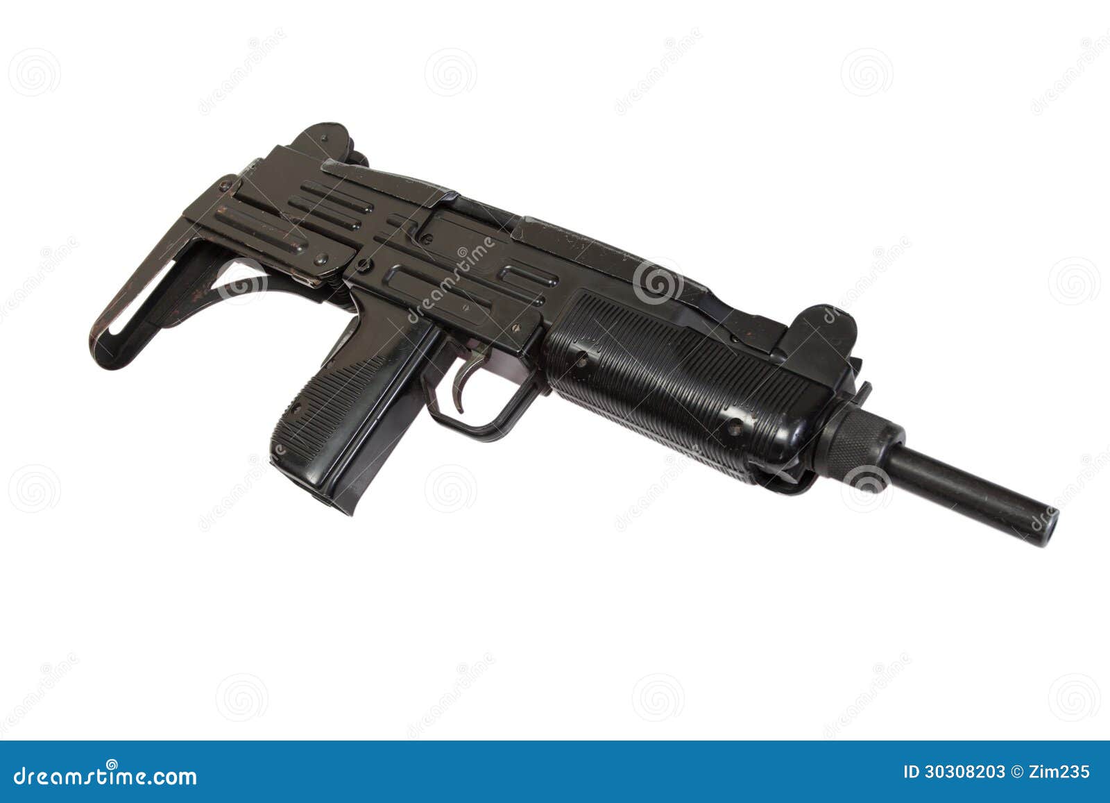 Mitragliatrice leggera UZI immagine stock. Immagine di pericolo - 30308203