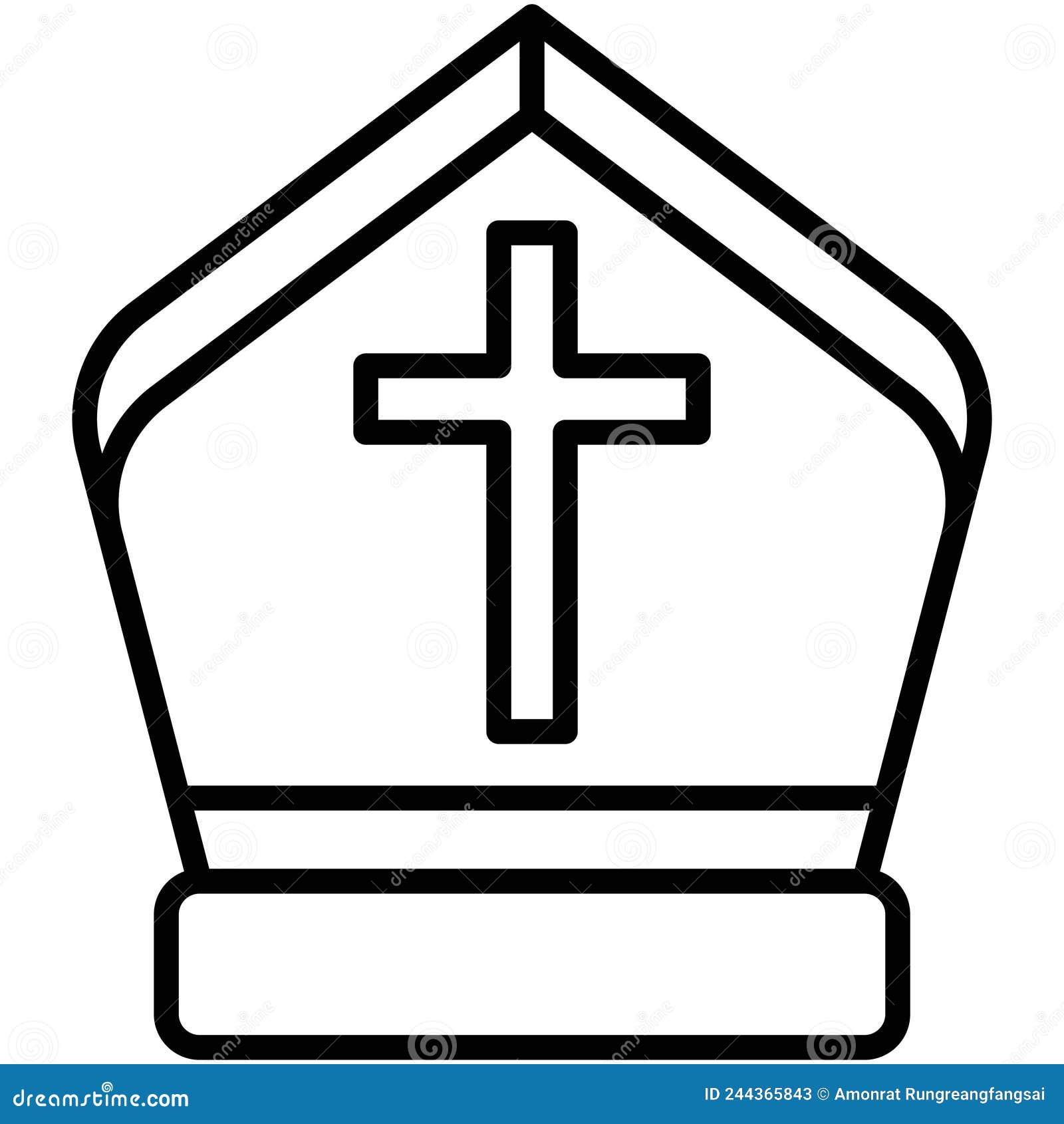 Mitre Icon, Holy Week Related Vector Illustration Stock Vector ...