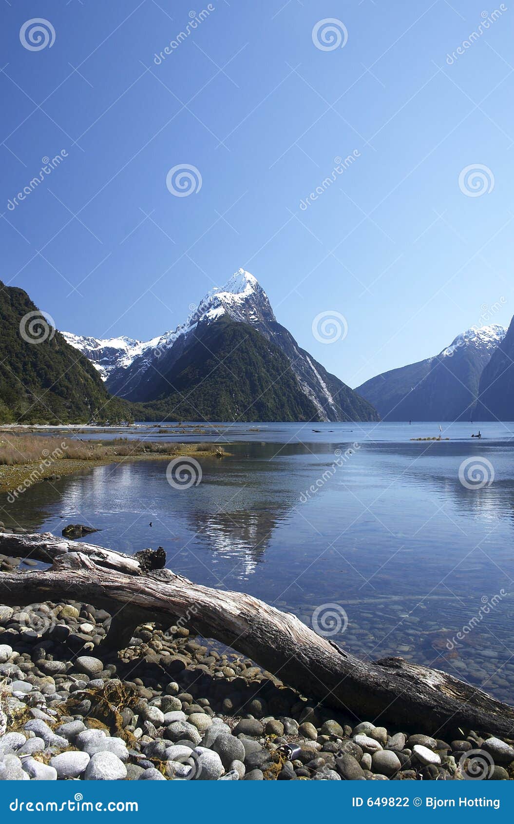 Mitre peak 1 (NZ) stock photo. Image of milford, sound - 649822