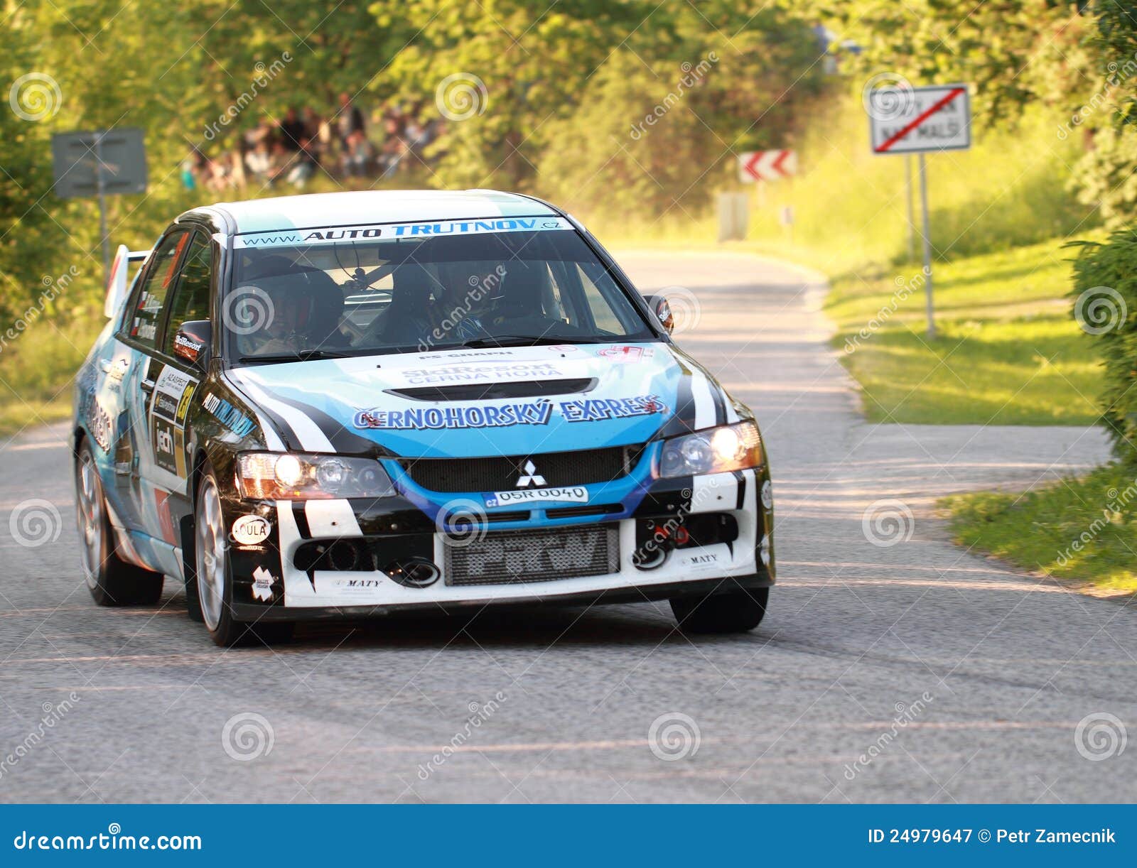 Mitsubishi Car Driving on a Rally Editorial Photography - Image of ...