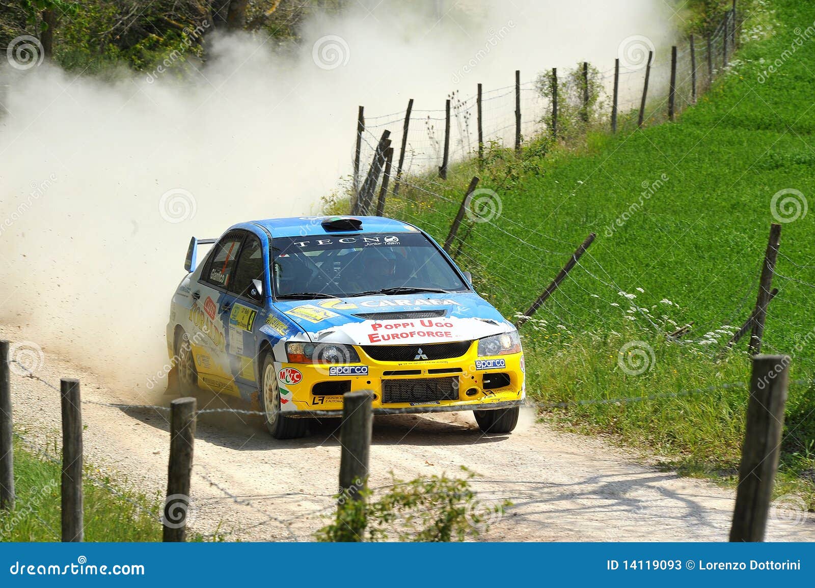 Mitsubishi Lancer Evo IX Rally Car Editorial Stock Photo - Image of ...