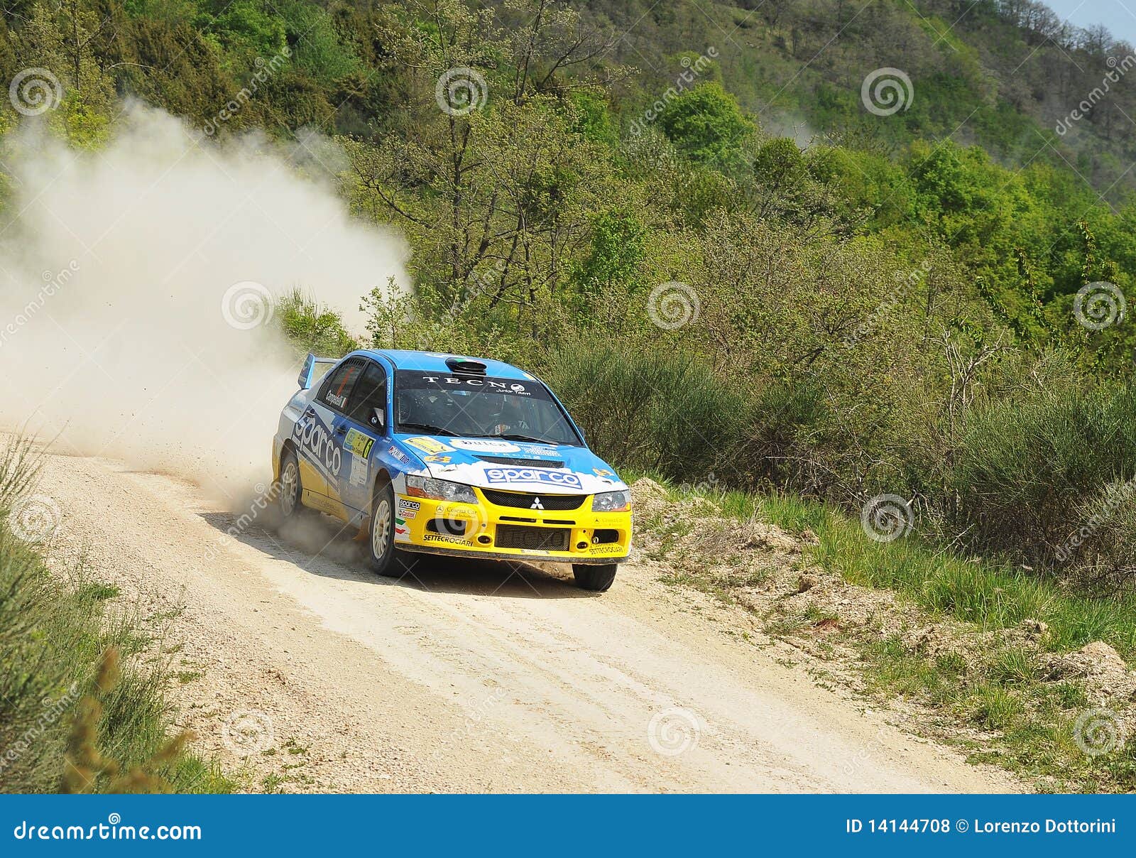 Mitsubishi Lancer Evo IX Rally Car Editorial Stock Photo - Image of ...