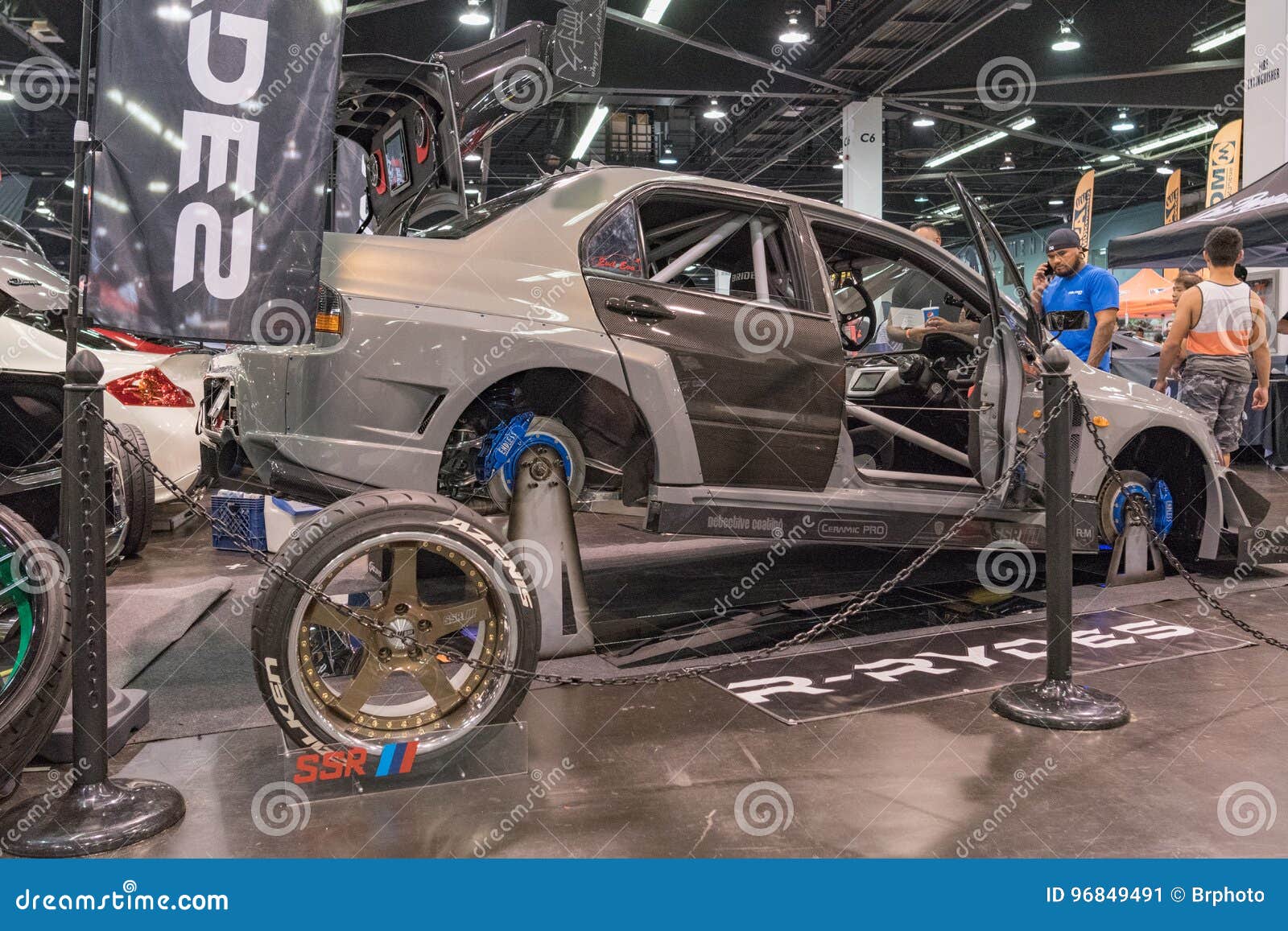 Mitsubishi Lancer Evolution IX on Display Editorial Photo - Image of ...