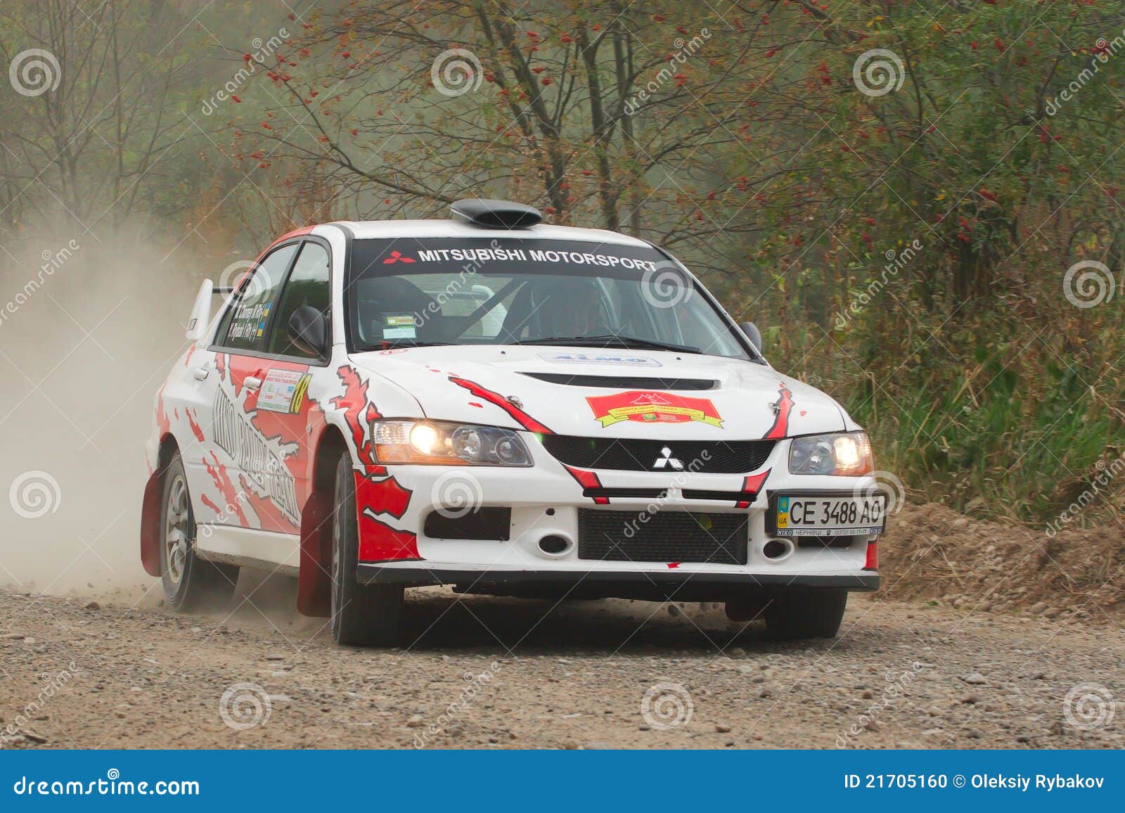Mitsubishi Lancer of Miko Rally Team Editorial Image - Image of racing ...