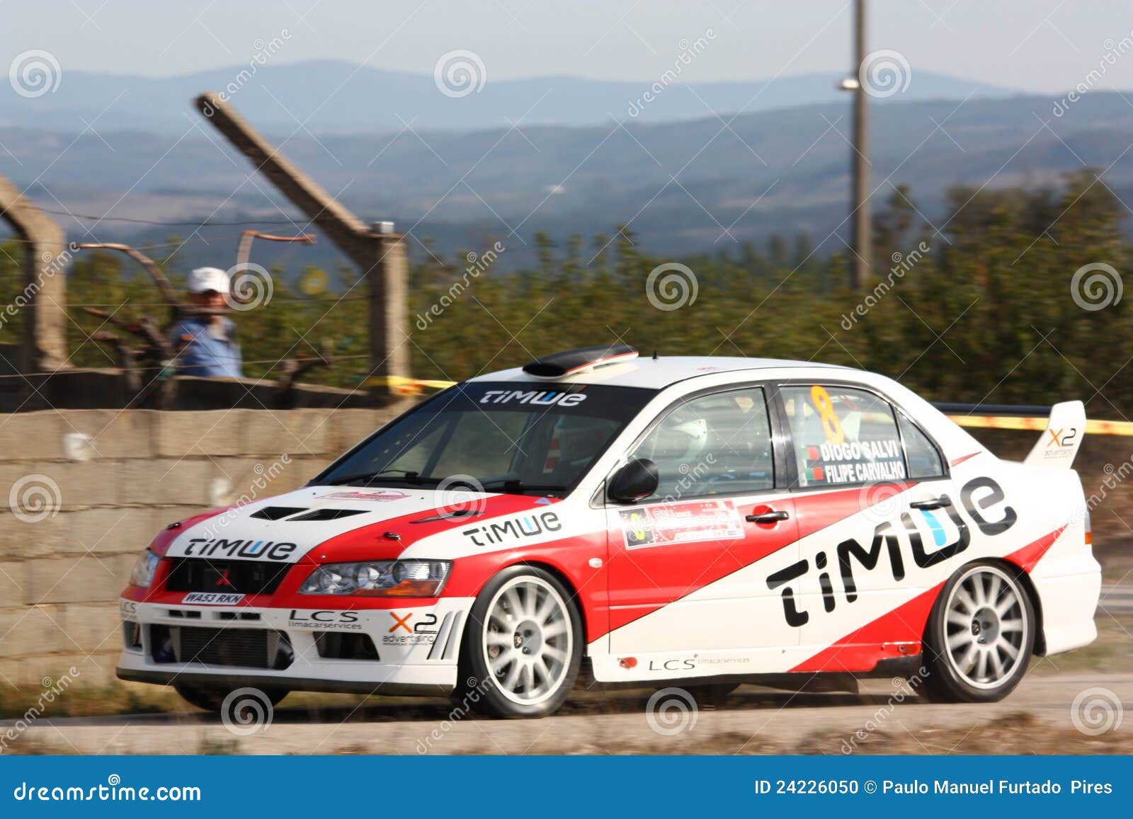 Mitsubishi Lancer during Portuguese Open Rally Editorial Image - Image ...