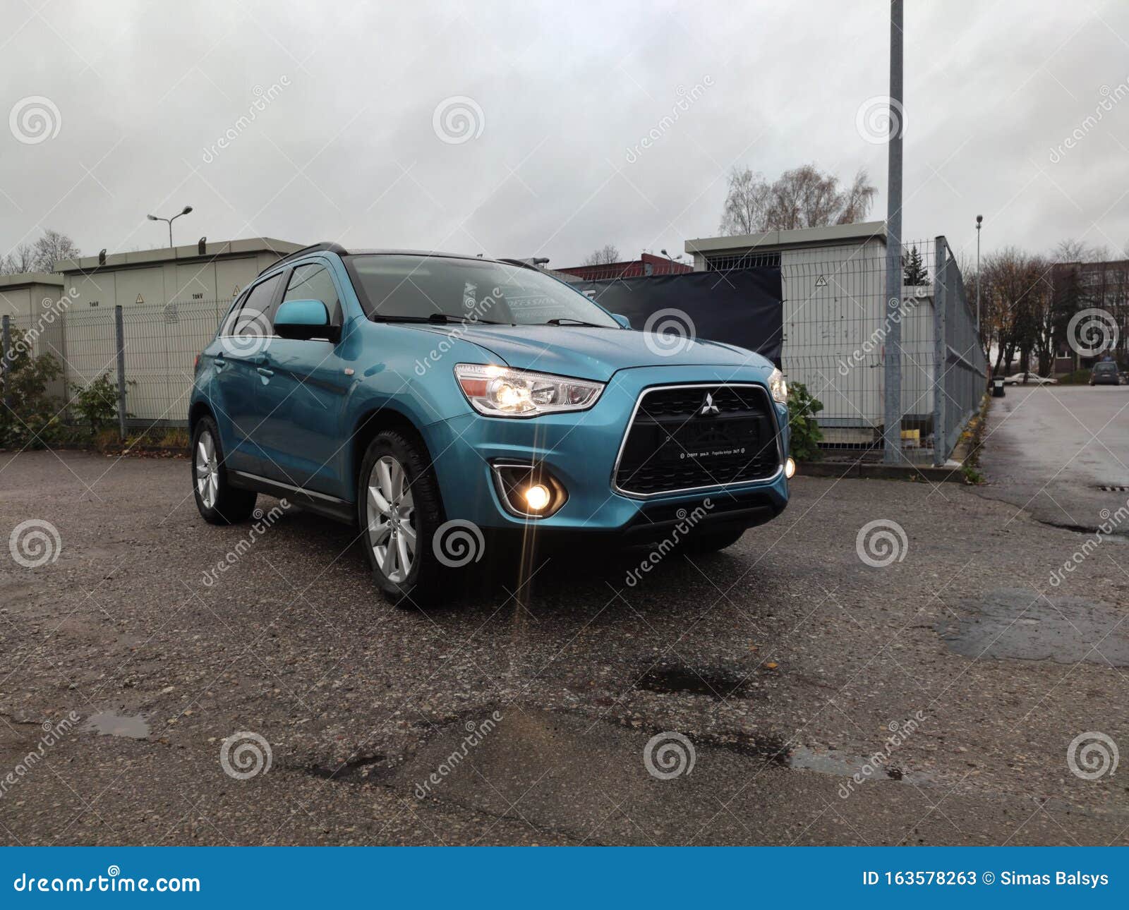 Mitsubishi Outlander Sport in Perfect Stand Editorial Stock Photo ...