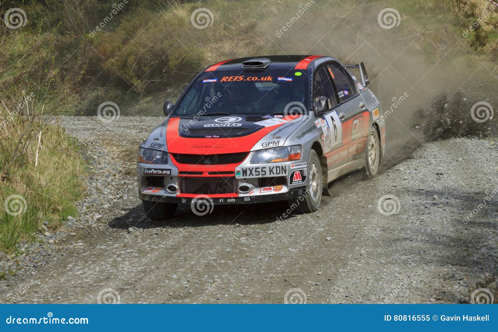 A Mitsubishi rally car editorial image. Image of great - 80816555