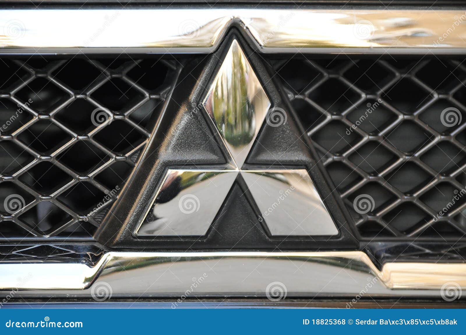 Mitsubishi symbol editorial stock photo. Image of front - 18825368