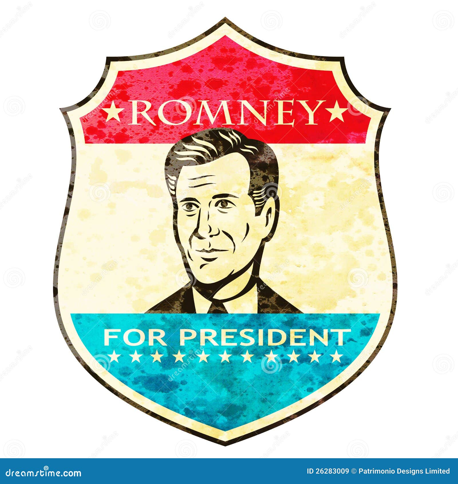 Mitt Romney for American President Shield Editorial Stock Image ...