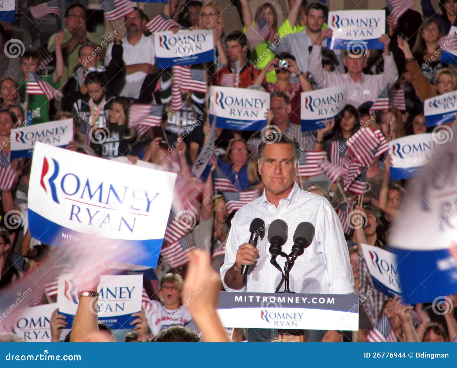 Mitt Romney Rally editorial stock image. Image of campaign - 26776944