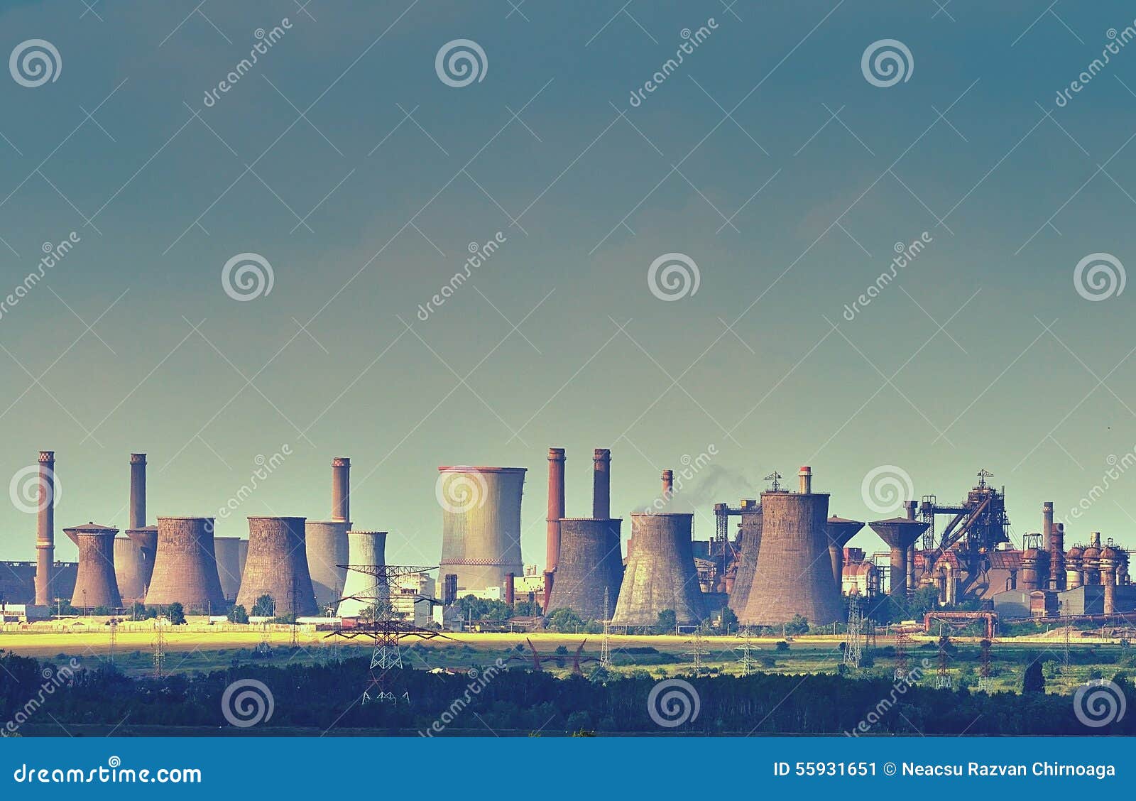 Mittal Steel Galati stock image. Image of industry, electricity - 55931651