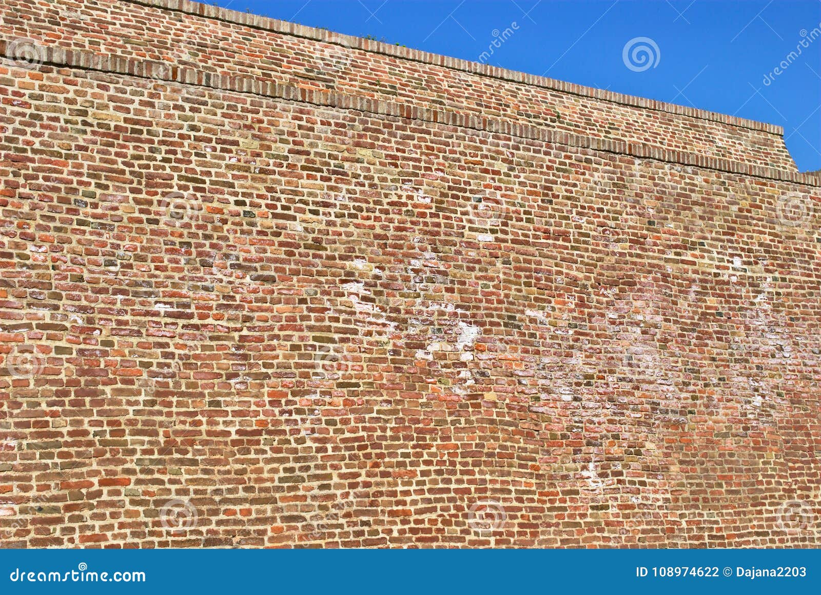 Mittelalterliche Backsteinmauer - Kalemegdan, Belgrad Stockfoto - Bild ...
