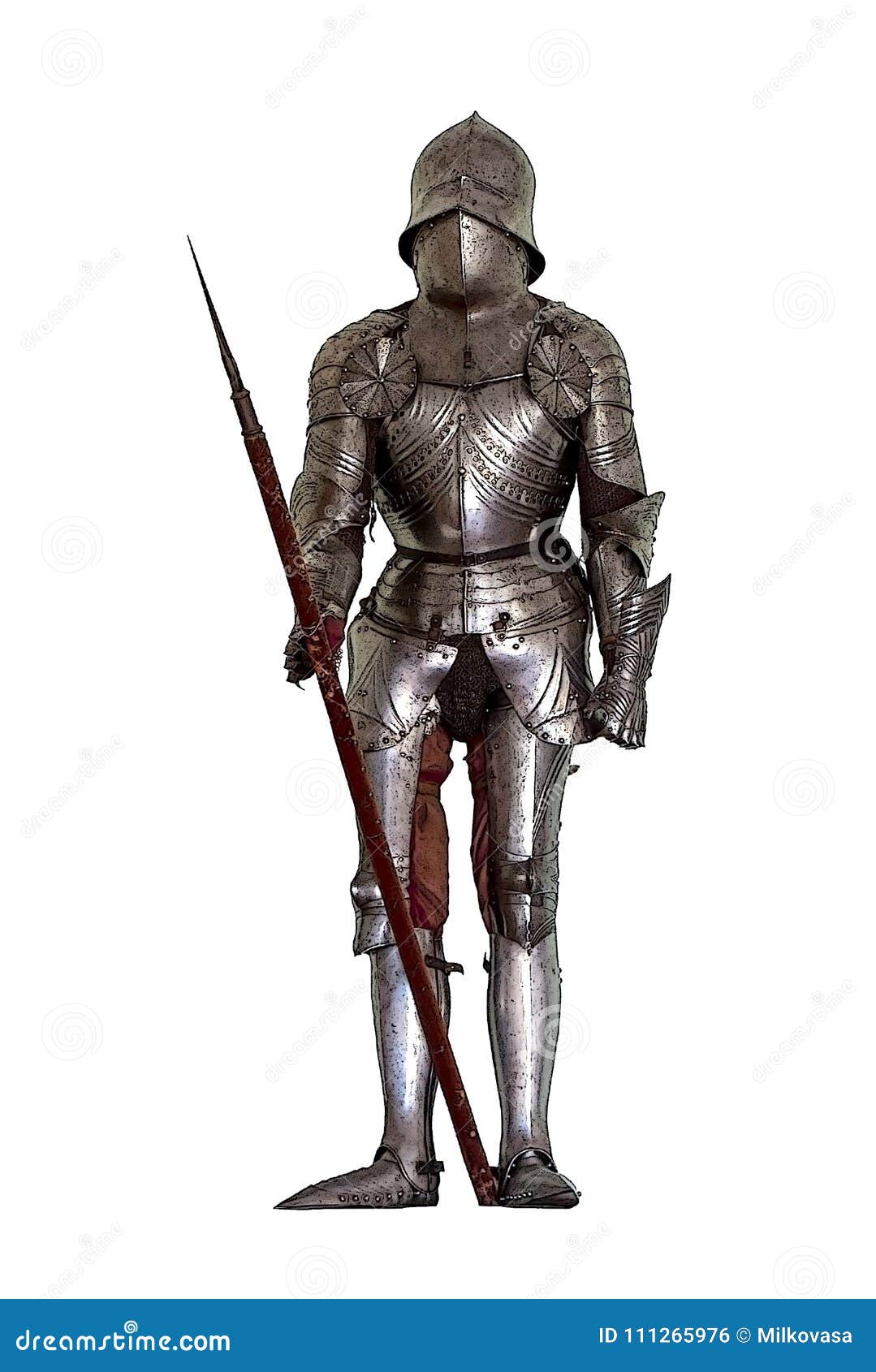 Mittelalterliche Ritter ` S Rüstung Stock Abbildung - Illustration von ...