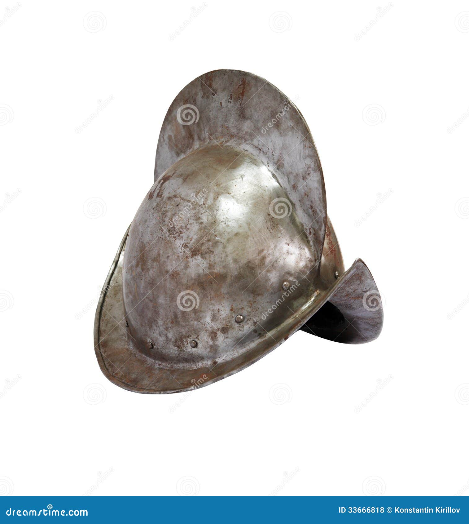 Mittelalterlicher Ritter Helmet Stockfoto - Bild von spanisch, kleidung ...