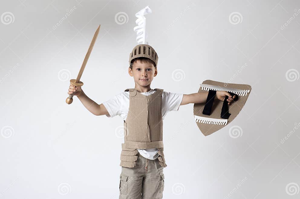 Mittelalterliches Ritterkind Stockbild - Bild von mittelalterlich ...