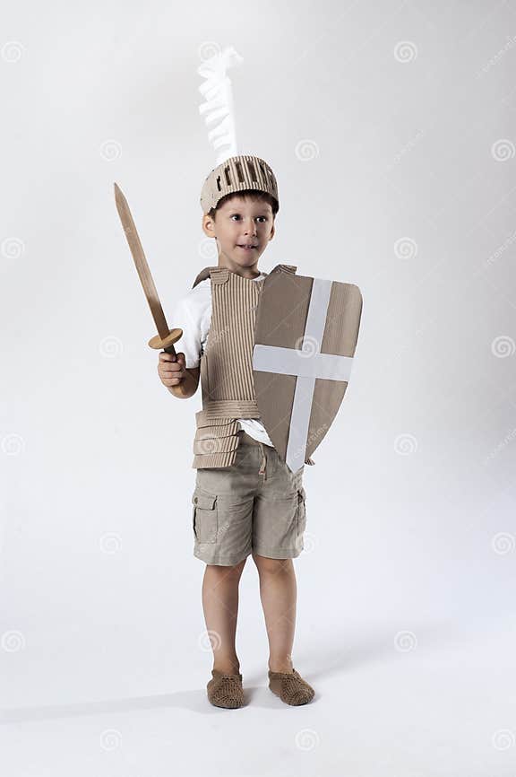 Mittelalterliches Ritterkind Stockfoto - Bild von kasten, kinder: 45943266