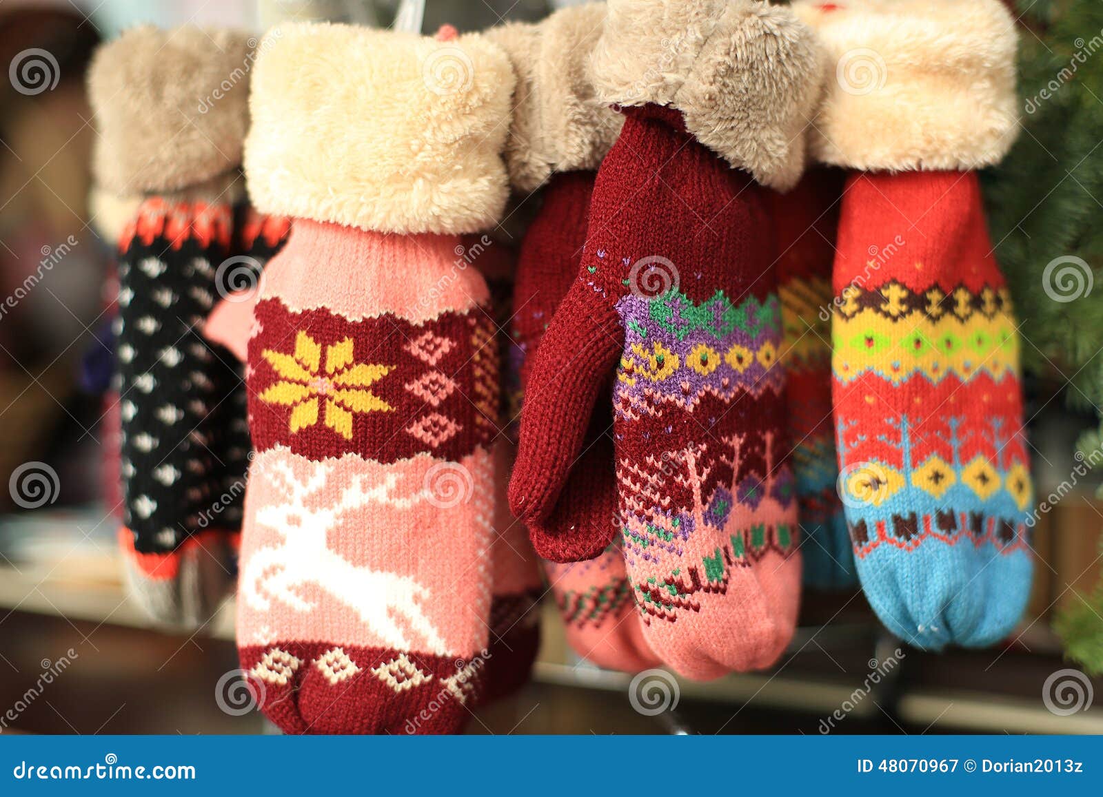 Mitten stock image. Image of color, decoration, warmth - 48070967