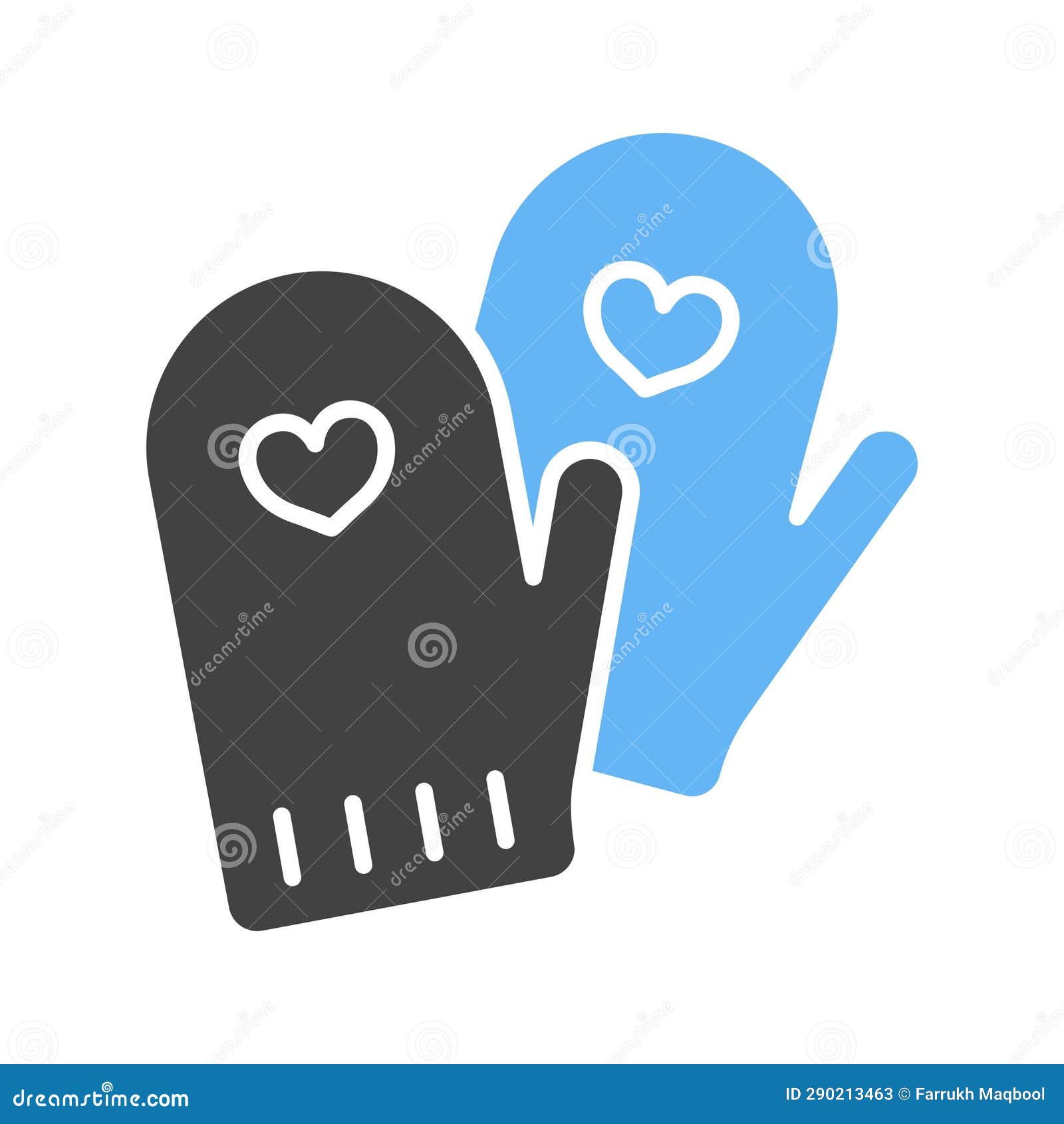 Mitten Icon Image. stock illustration. Illustration of icon - 290213463