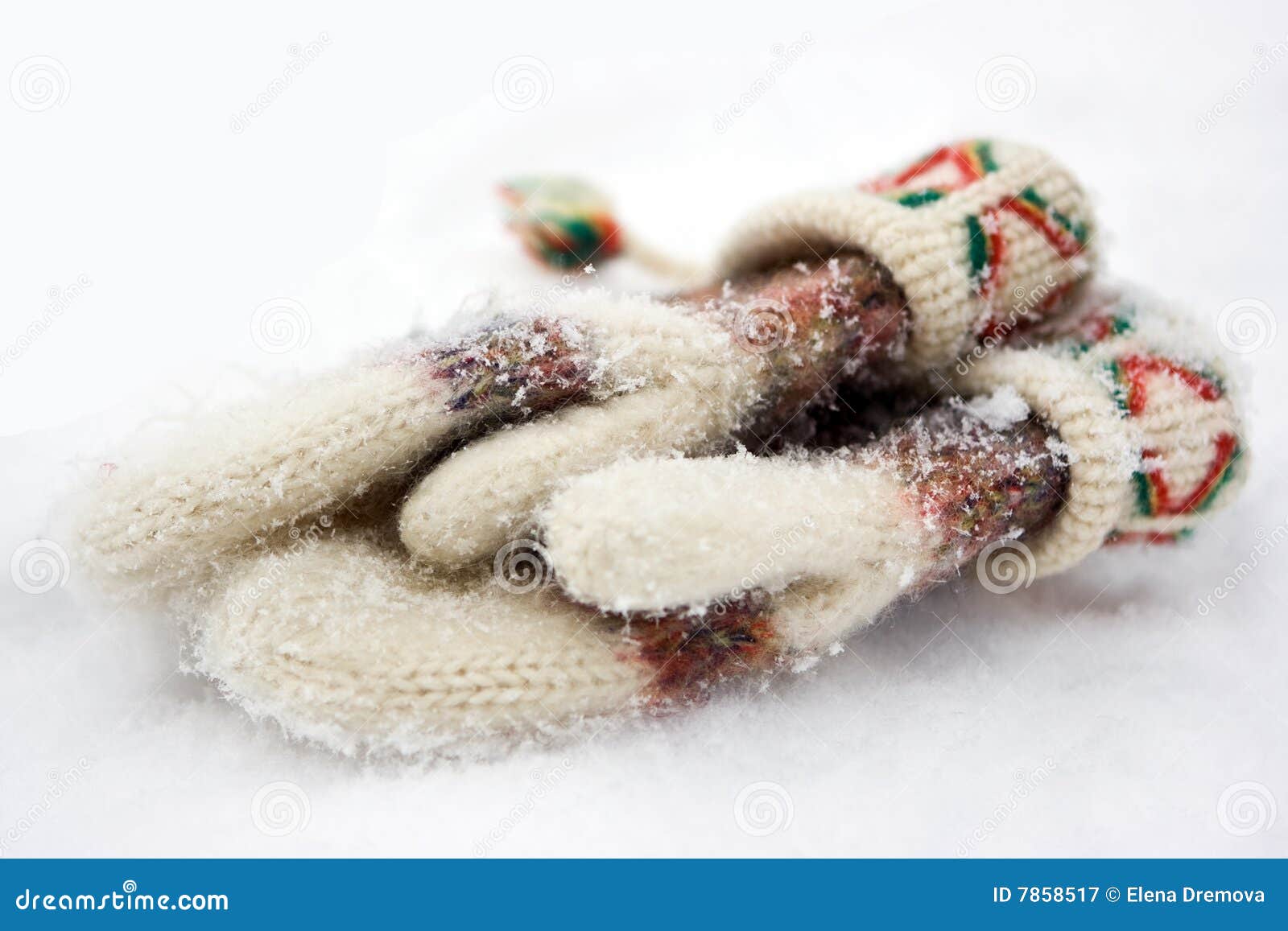 Mittens stock image. Image of knitter, human, snow, accessory - 7858517