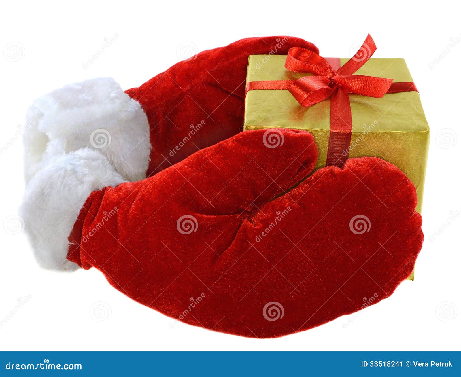Mittens with gift stock image. Image of magic, decoration - 33518241