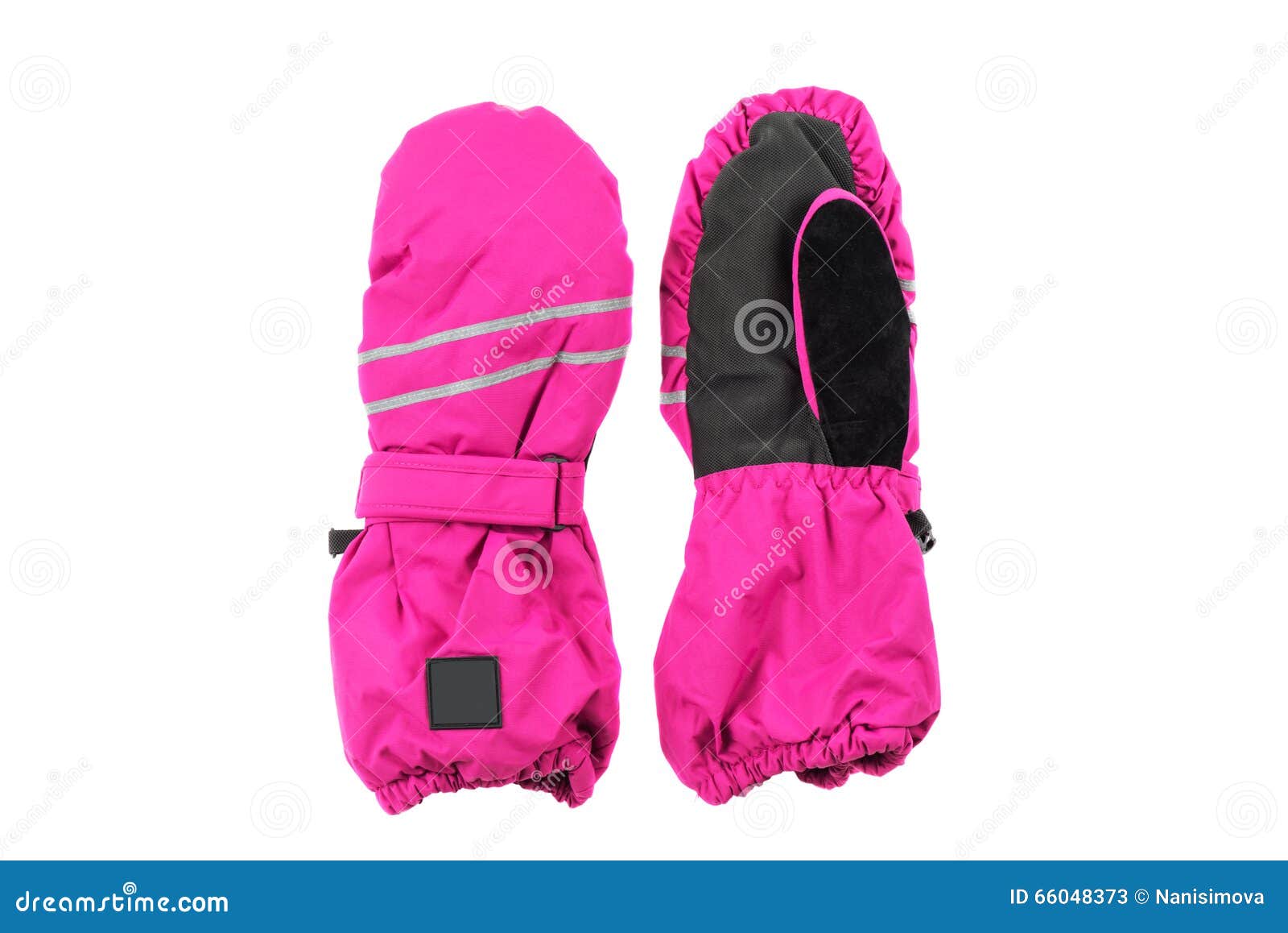 Mittens on white stock image. Image of gloves, pink, skiing - 66048373