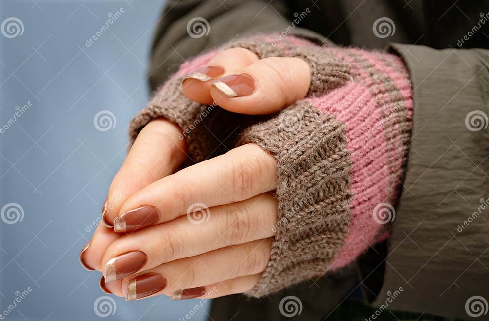 Mitts on hands stock image. Image of finger, hand, pair - 22564389