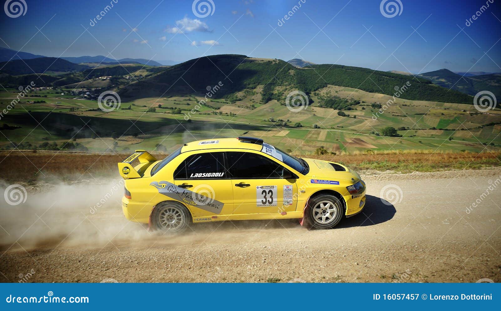 Mitzubishi Lancer Rally Car on Race Editorial Photography - Image of ...