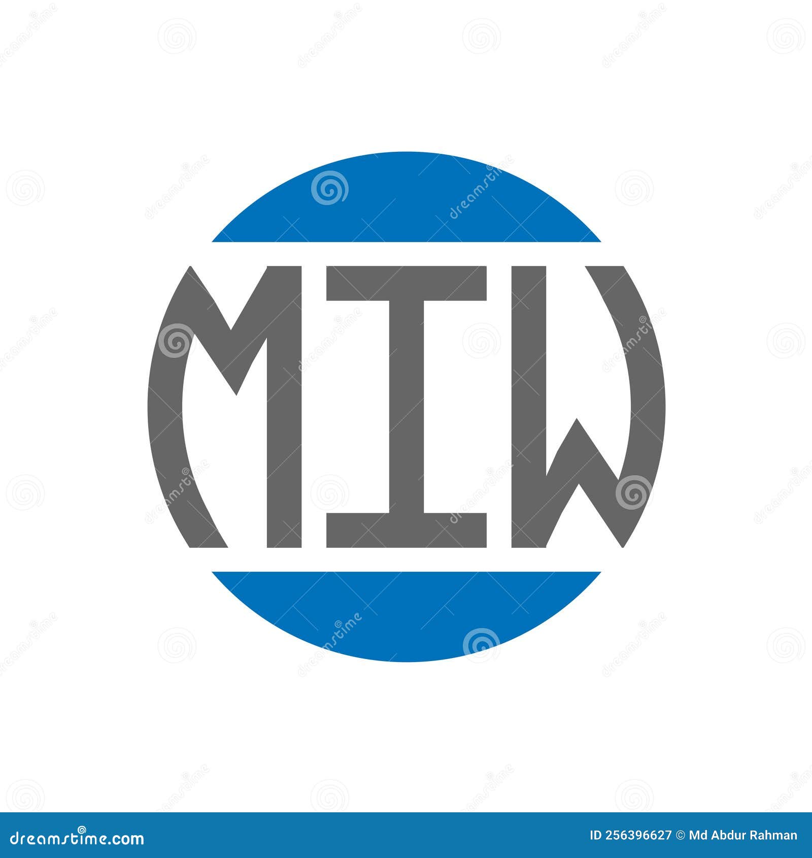 MIW Letter Logo Design on White Background. MIW Creative Initials ...