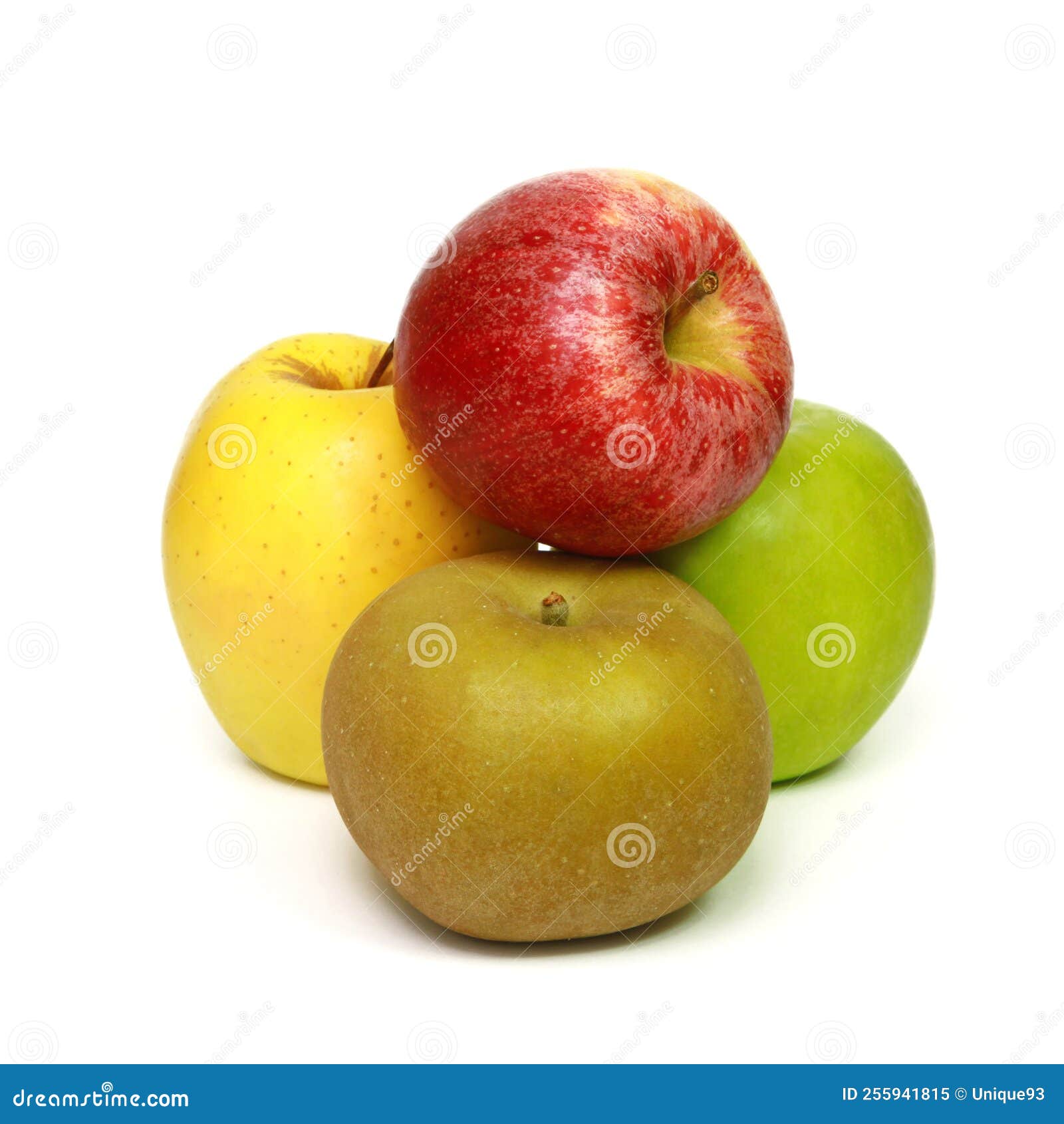 Mix of Apples of Different Varieties Stock Image - Image of food ...