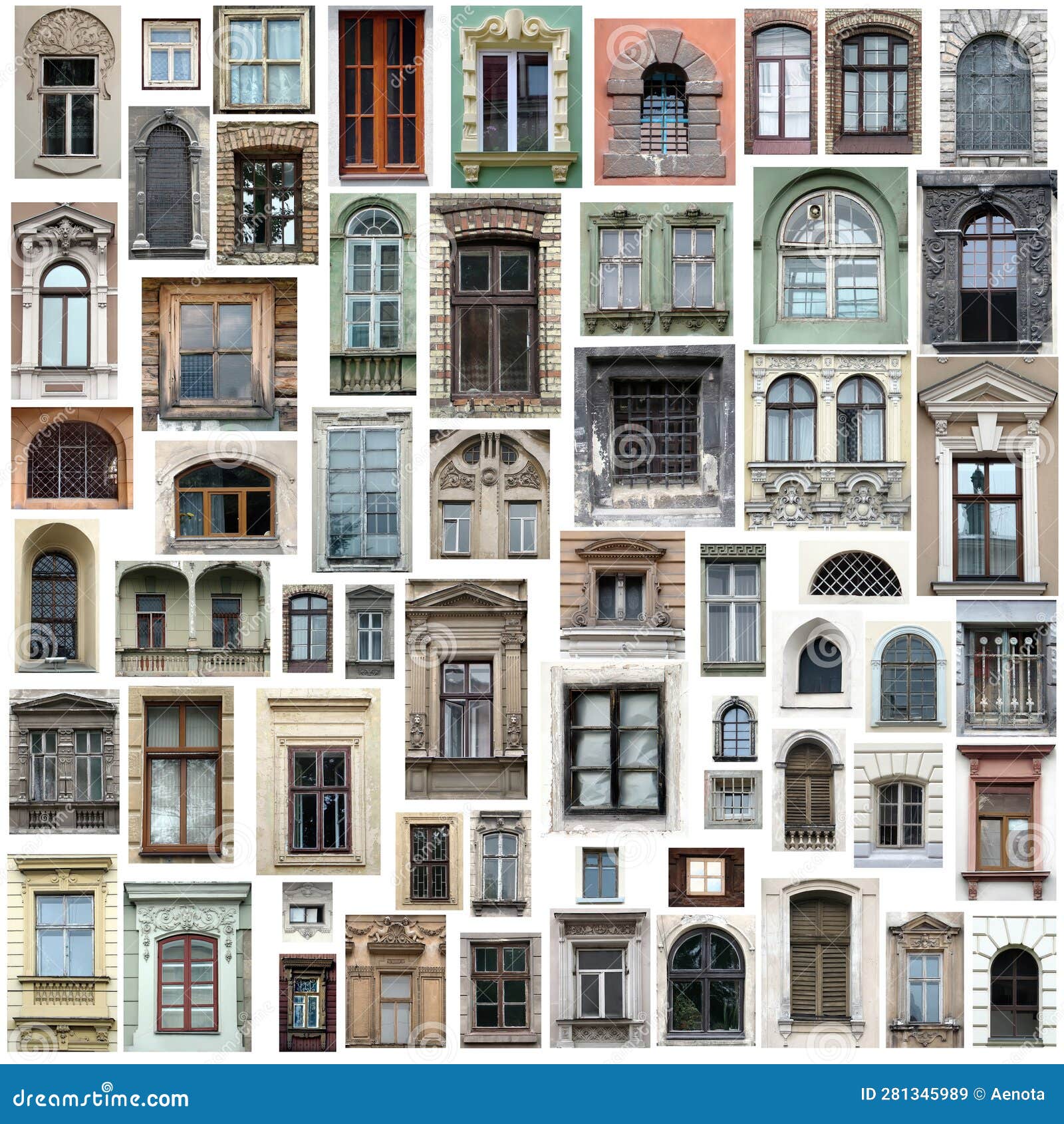 Mix of windows stock illustration. Illustration of state - 281345989