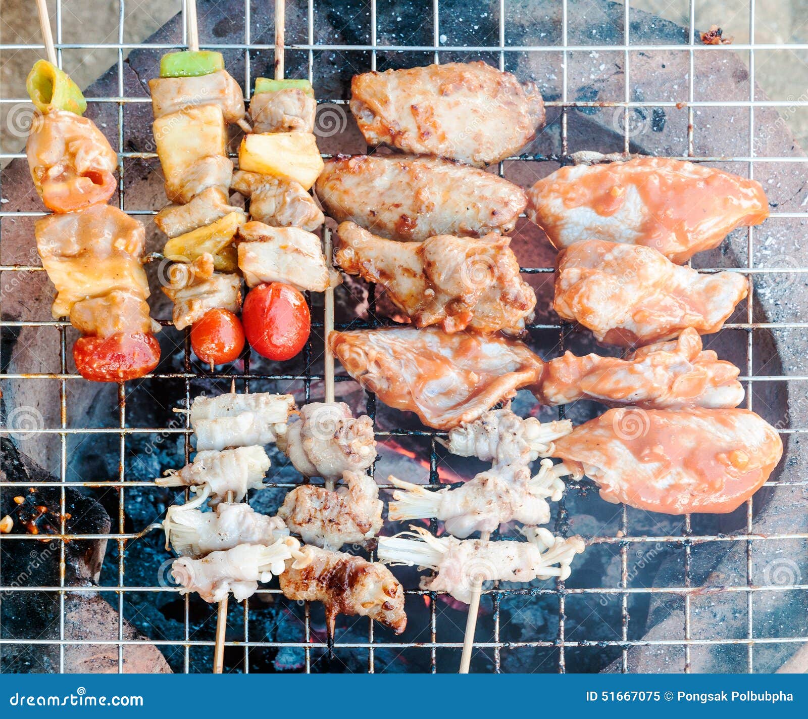 Mix barbecue stock image. Image of paprika, coal, barbecue - 51667075