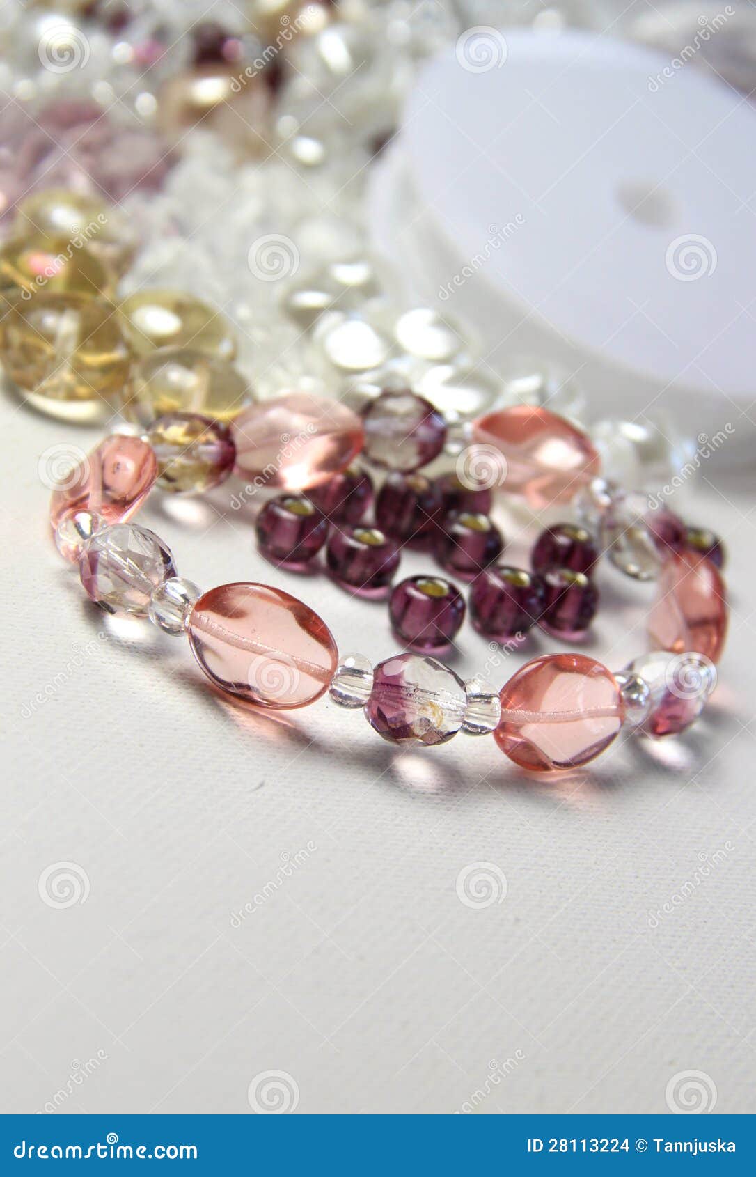 Mix of beads stock photo. Image of knitting, pearls, necklace - 28113224