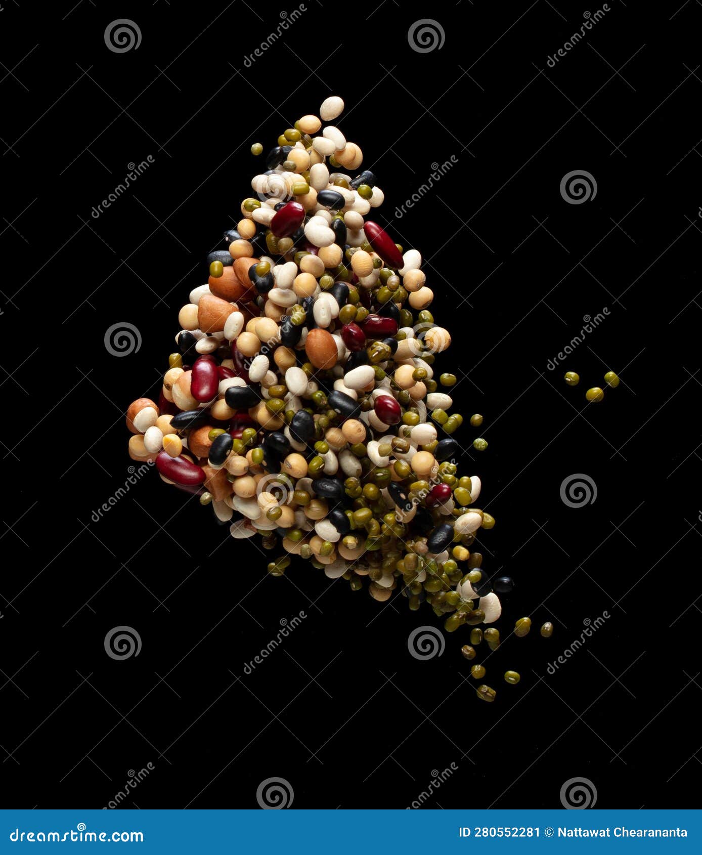 Mix Beans Fall Down Explosion, Several Multi Kind Bean Float Explode ...