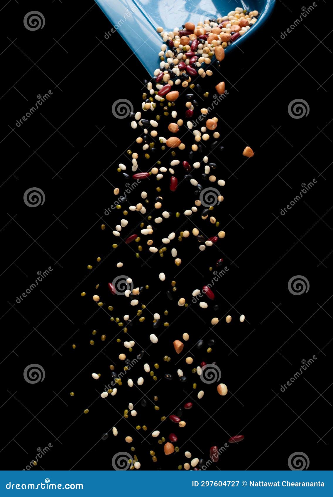 Mix Beans Fall Down Explosion, Several Multi Kind Bean Float Explode ...