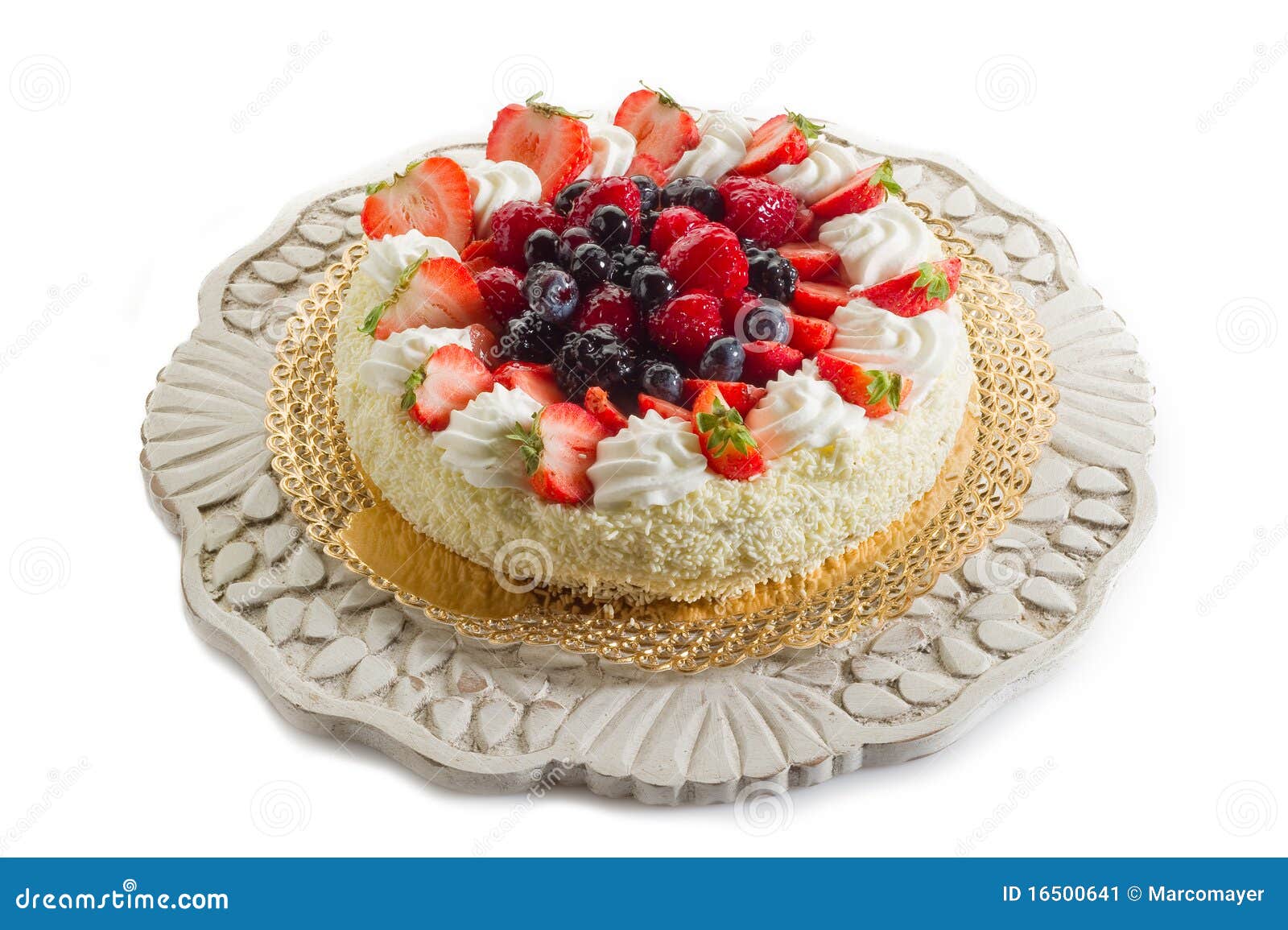 Mix berries cake stock image. Image of beautiful, gourmet - 16500641