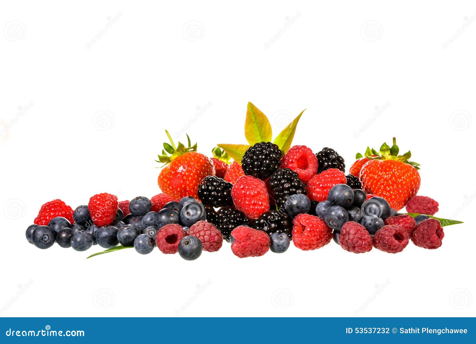 Mix berries isolated stock photo. Image of delicious - 53537232
