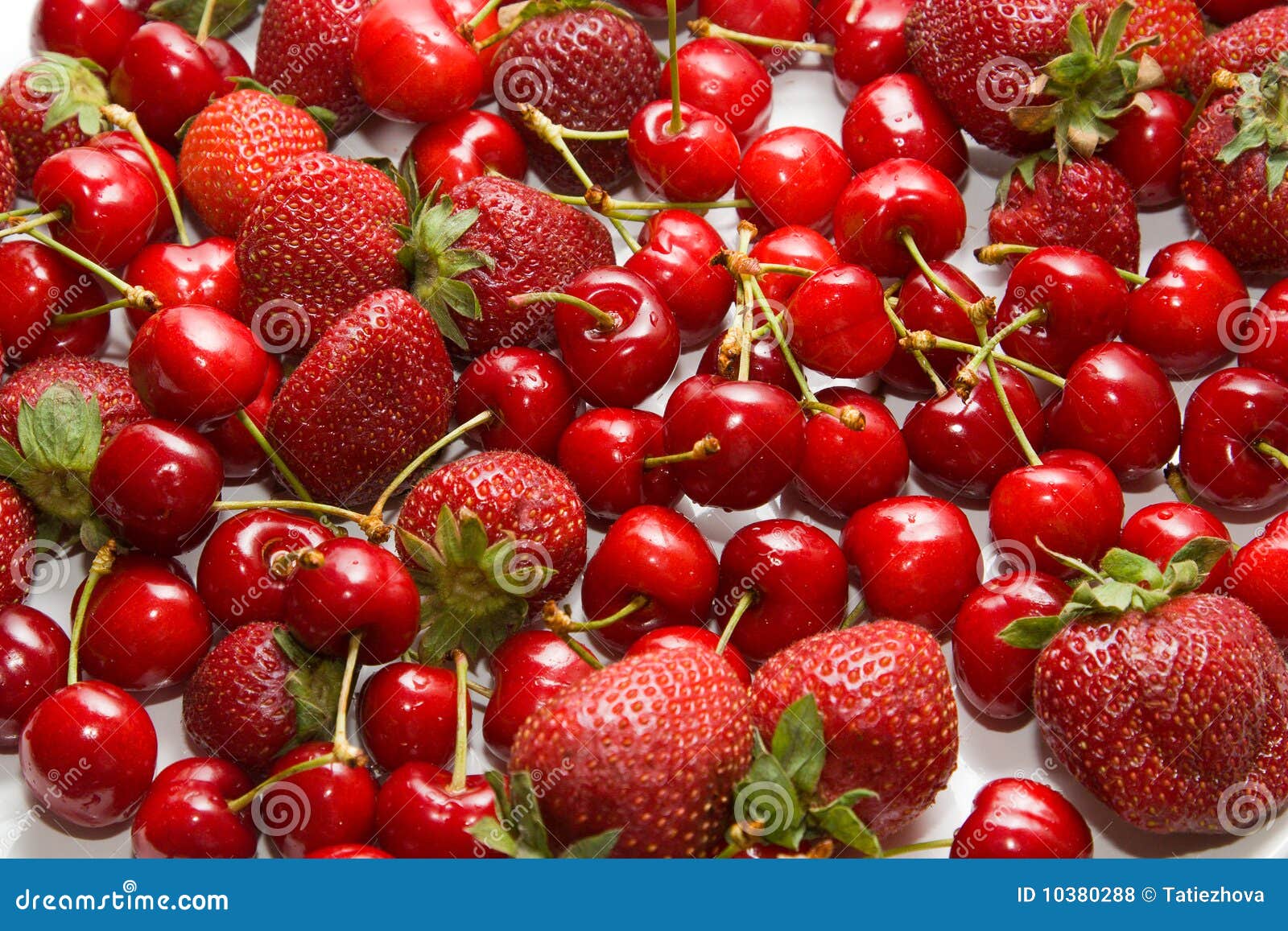 Mix Berry:Cherry and Strawberry Stock Photo - Image of eating ...