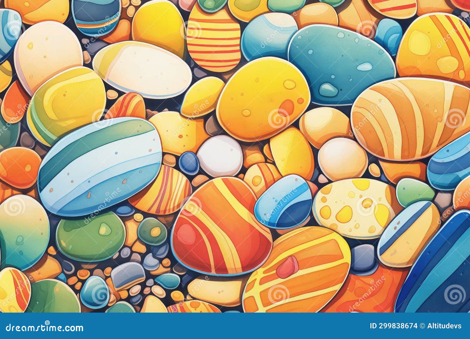 Mix of Big and Small Pebbles on a Beach Stock Photo - Image of seashore ...