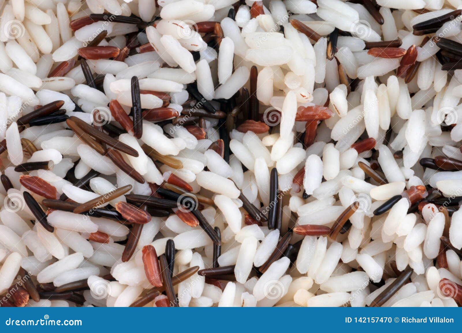 28/5000 Mix of Black and White Rice Stock Photo - Image of delicious ...
