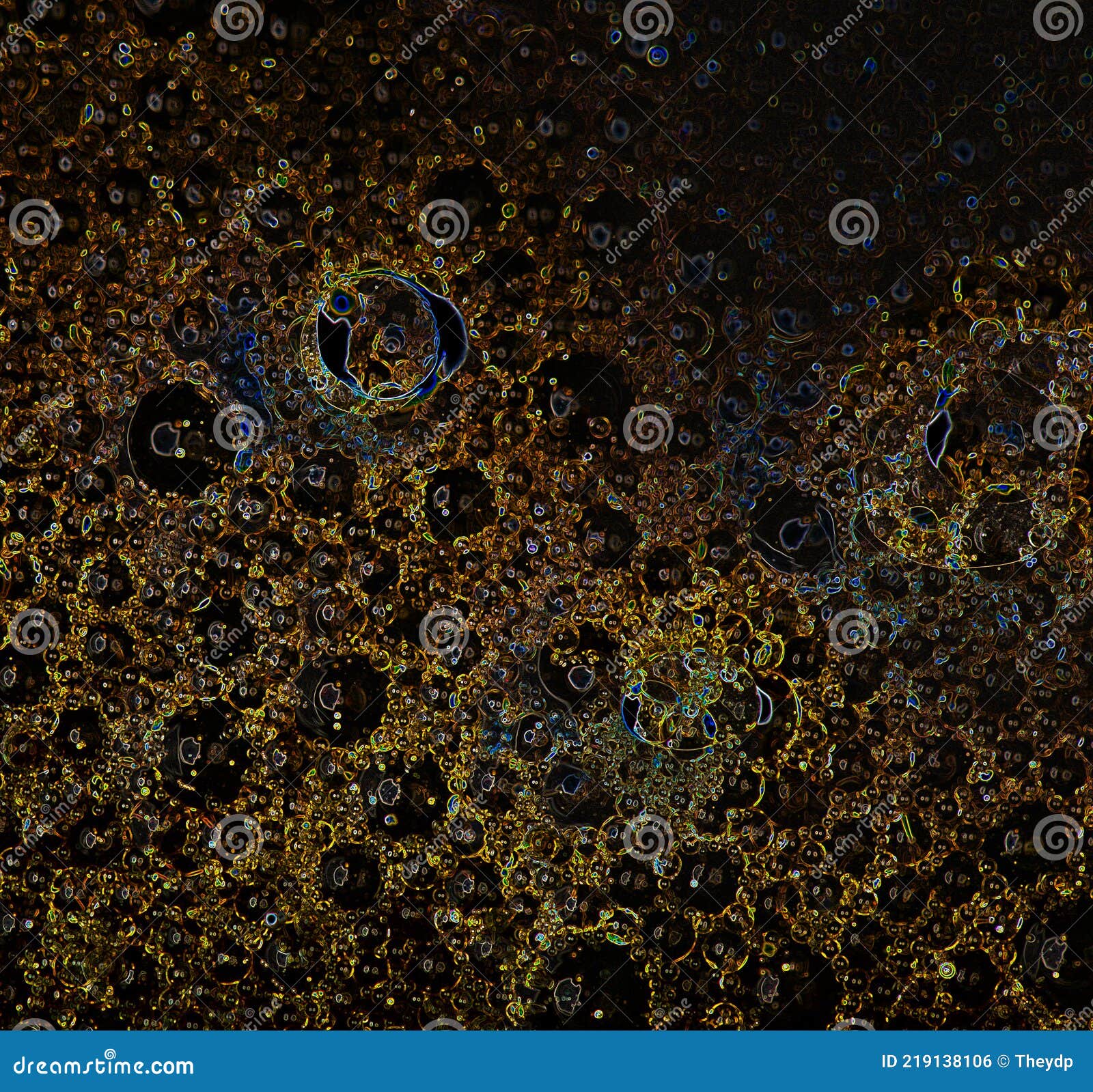 Psychedelic bubbles stock illustration. Illustration of water - 219138106