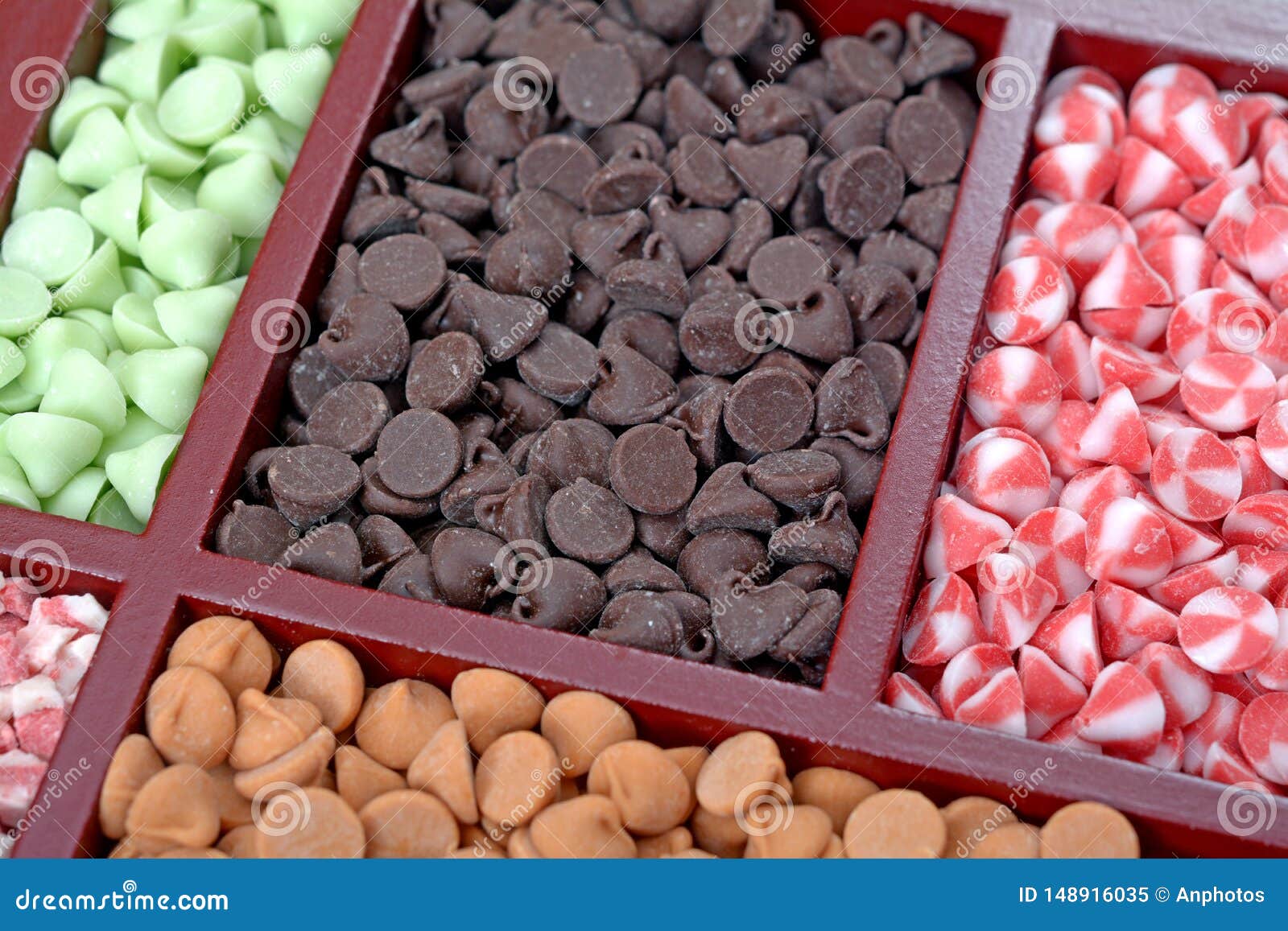 Mix chocolate chips stock image. Image of market, ingredient - 148916035