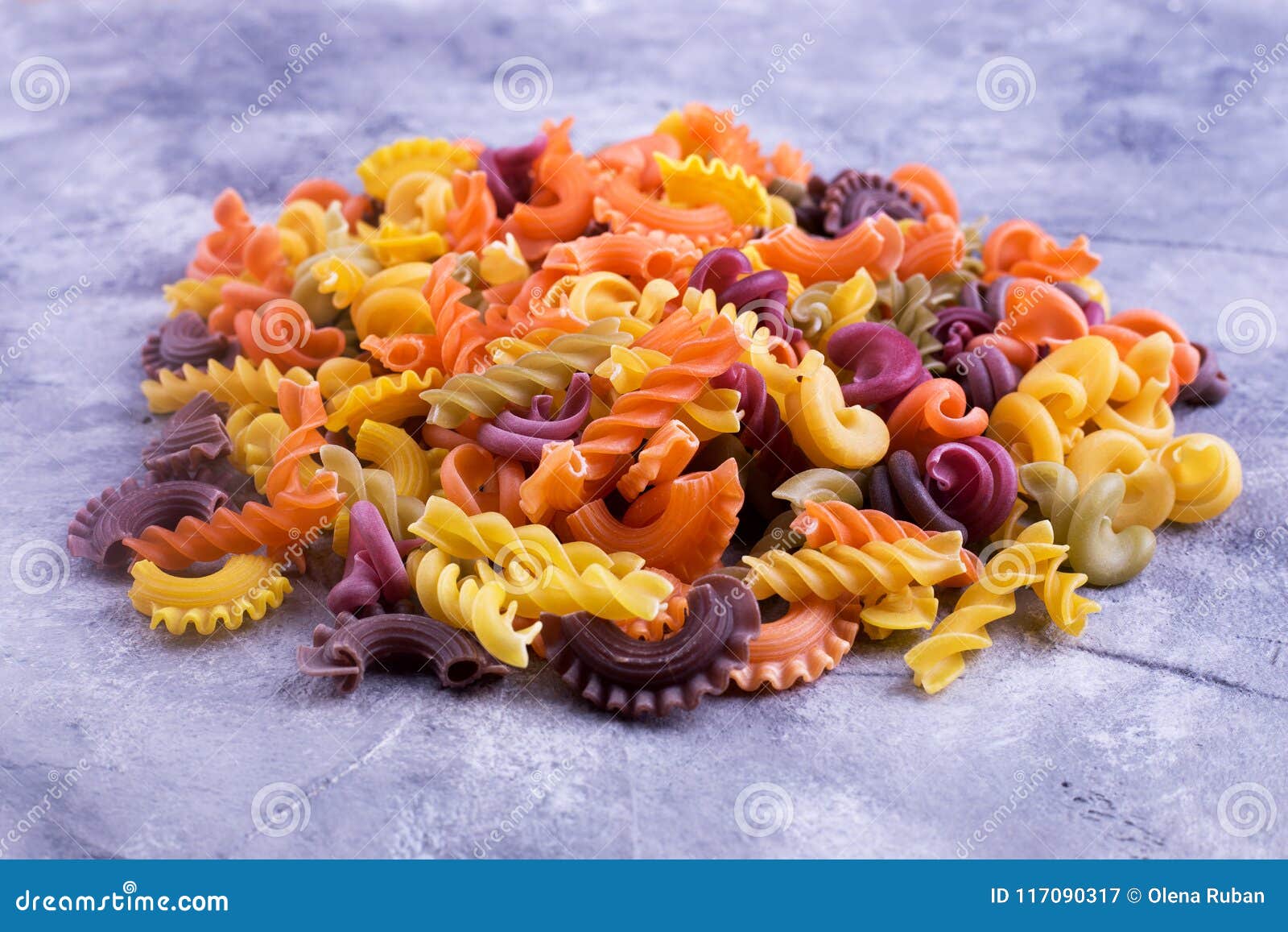 Mix of colored pasta stock image. Image of group, healthy - 117090317