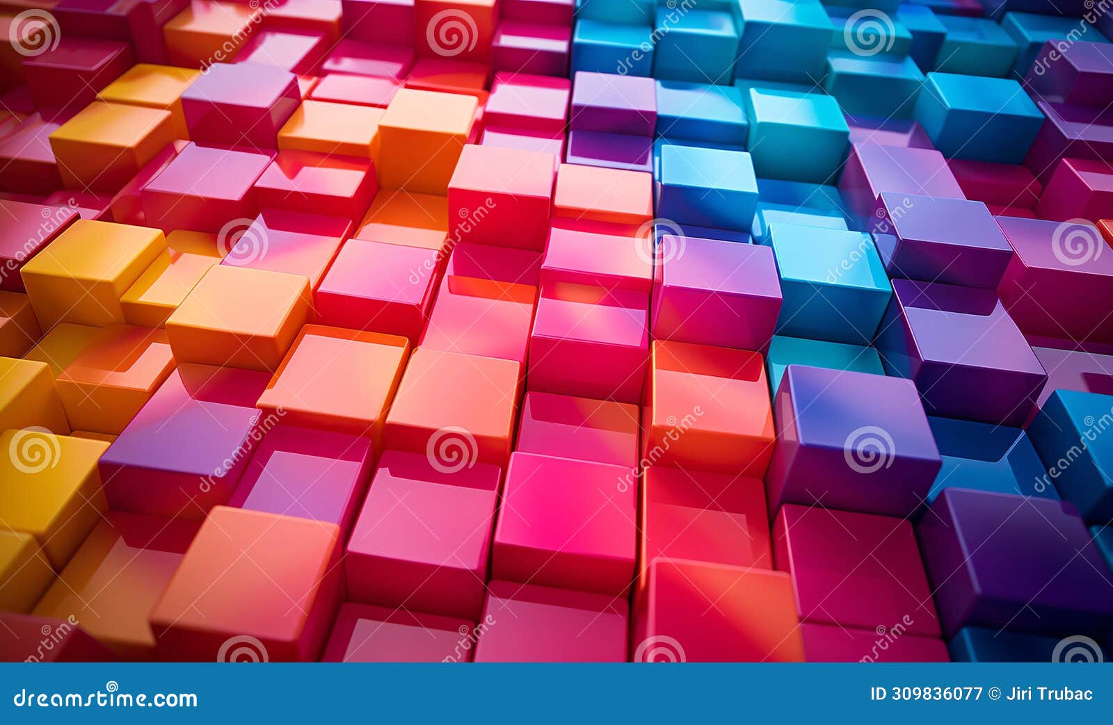 Mix of Colored Plastic Blocks Sample Palette Made of Plastic Material ...