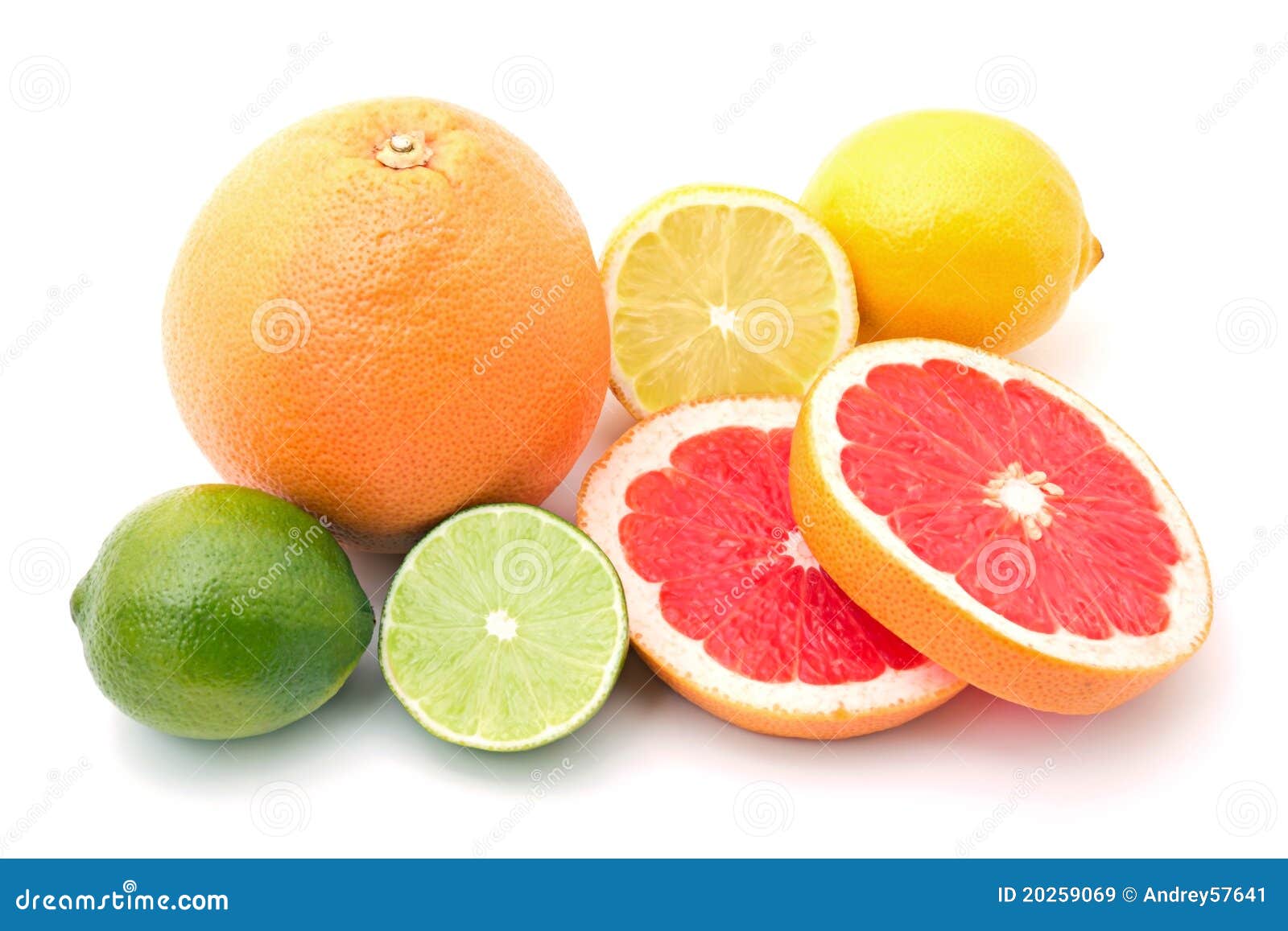 Mix of Colorful Citrus Fruit Stock Image - Image of background ...
