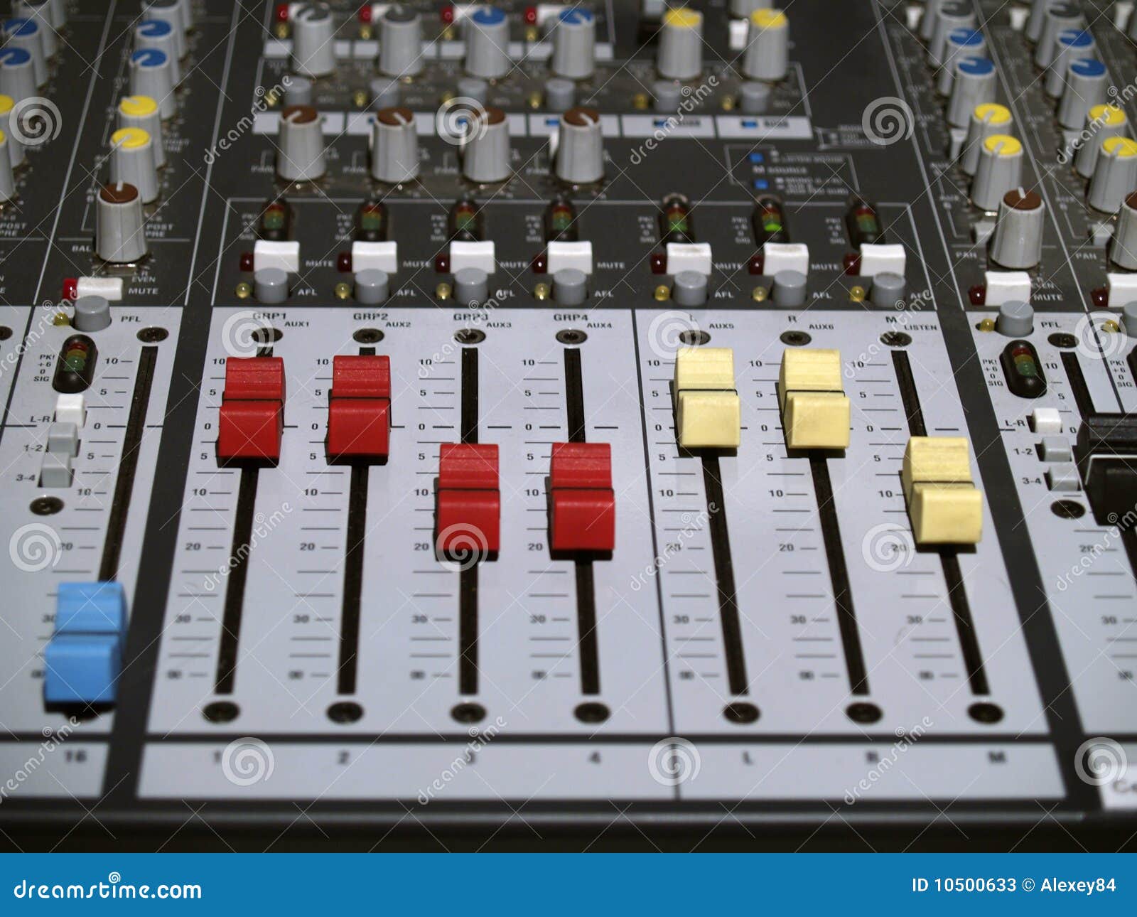 Mix Console stock image. Image of cables, engineer, mixer - 10500633